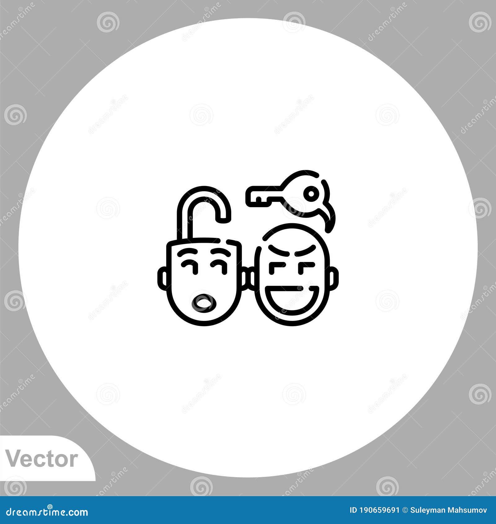 Social Engineering Vector Icon Sign Symbol Stock Vector - Illustration ...