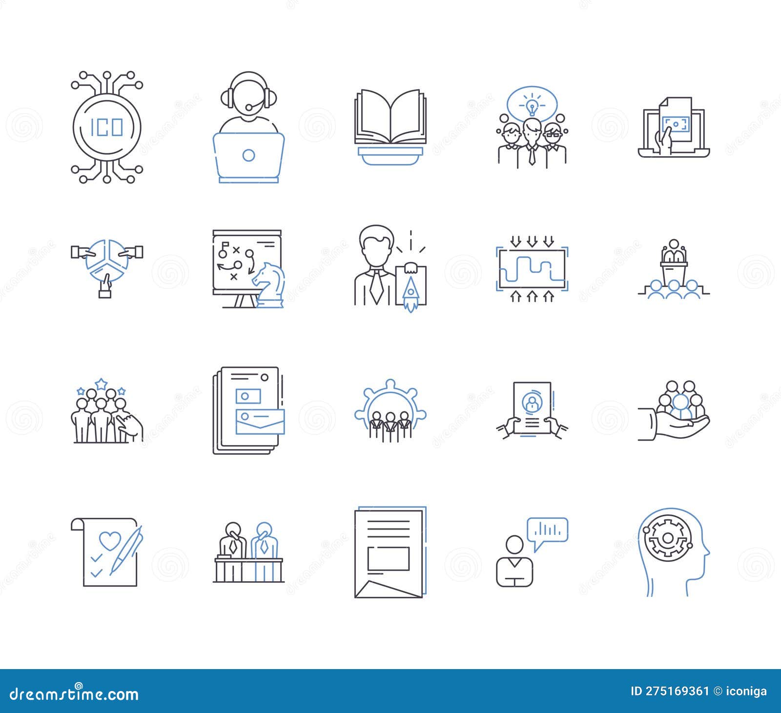Entrepreneurship Line Icons Collection. Efficiency, Integration ... Entrepreneurship Line Icons Collection. Efficiency, Integration ...