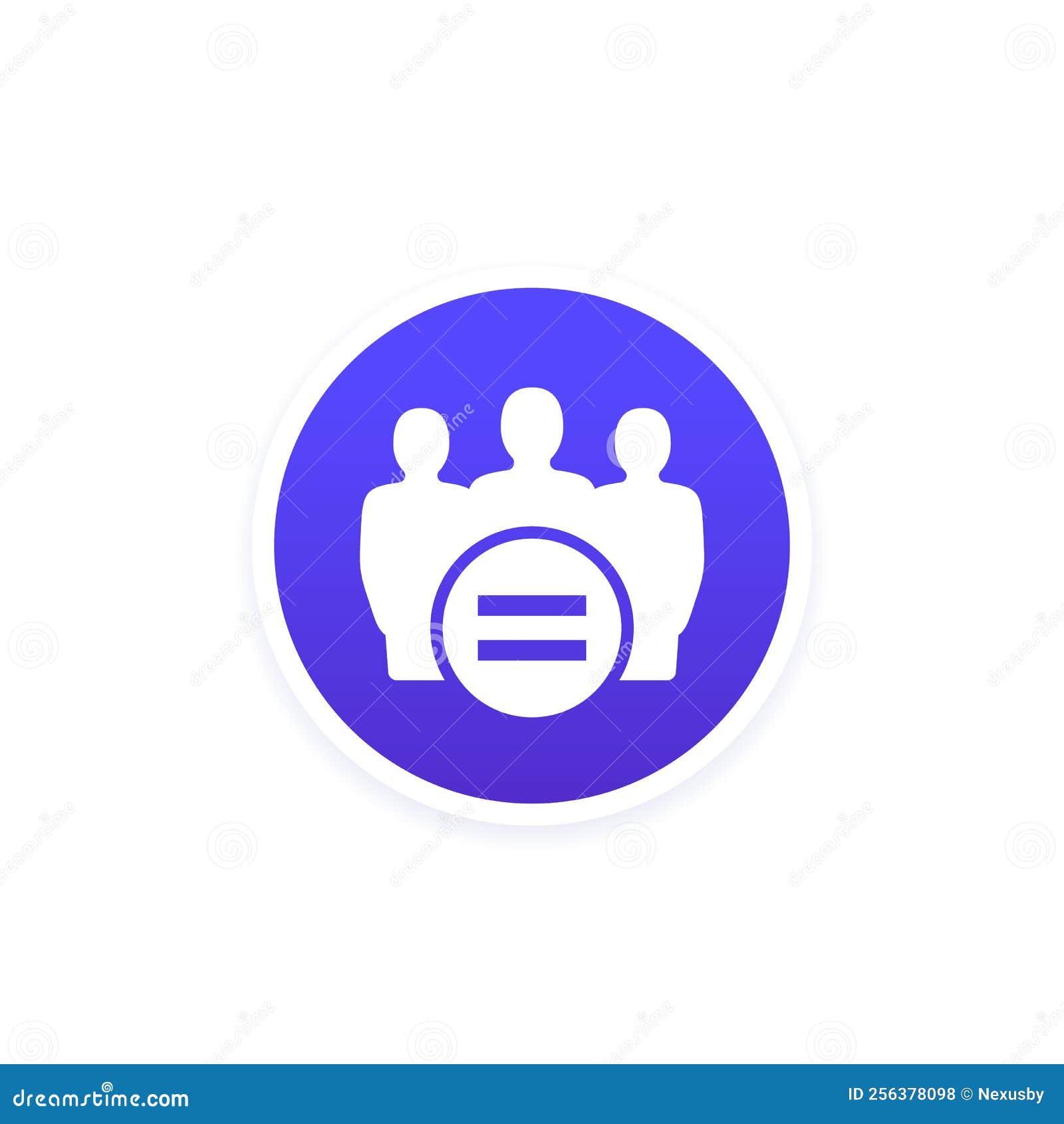 Social Equality Icon for Web Stock Vector - Illustration of woman ...