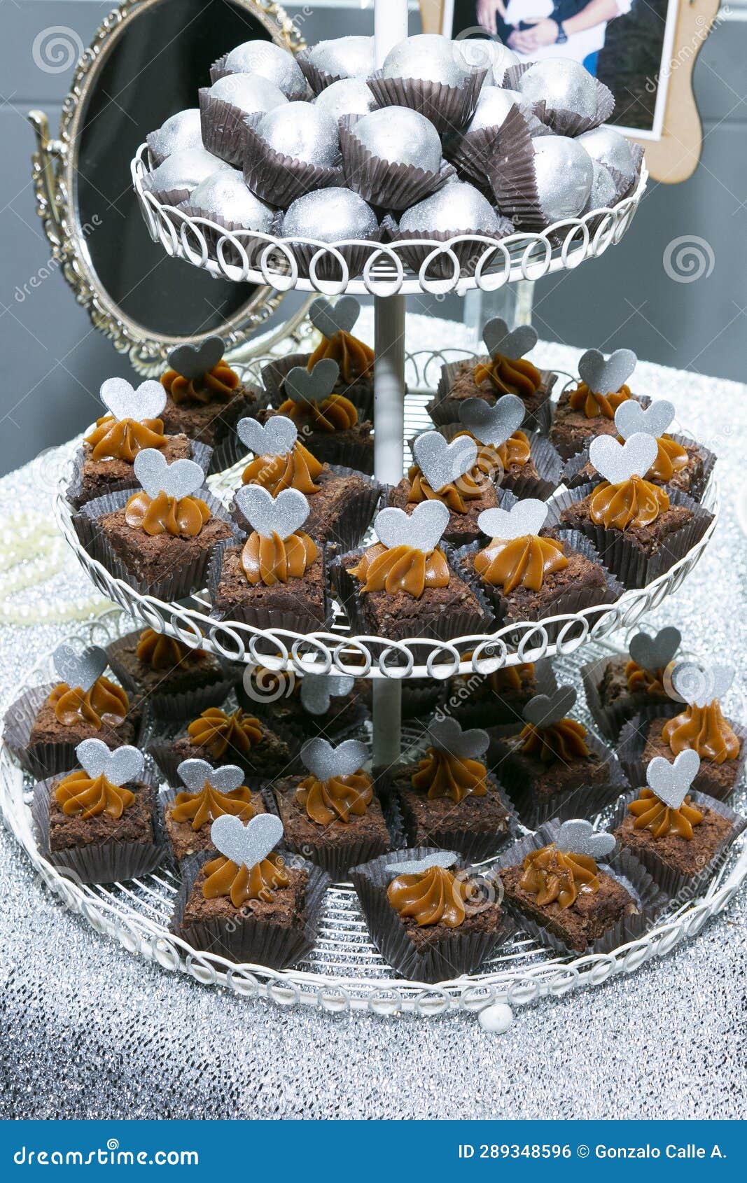 Social Events Individual Presentation of Desserts for Guests at the ...