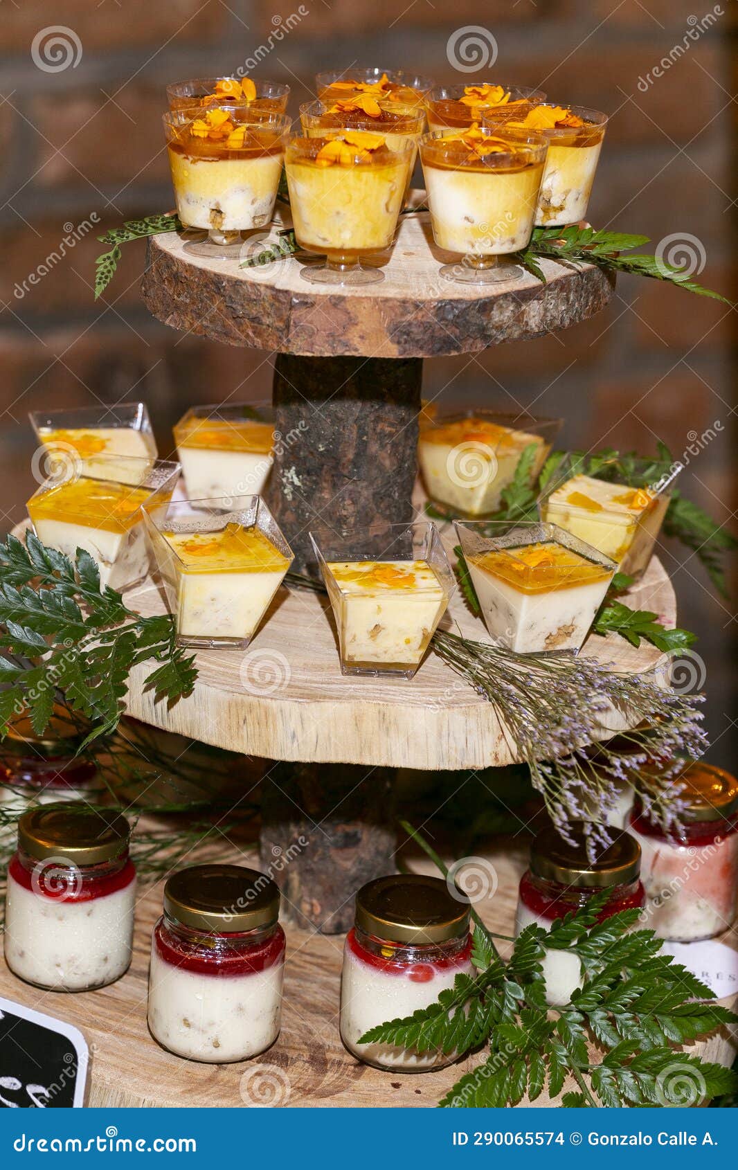 Social Events Individual Presentation of Desserts for Guests at the ...