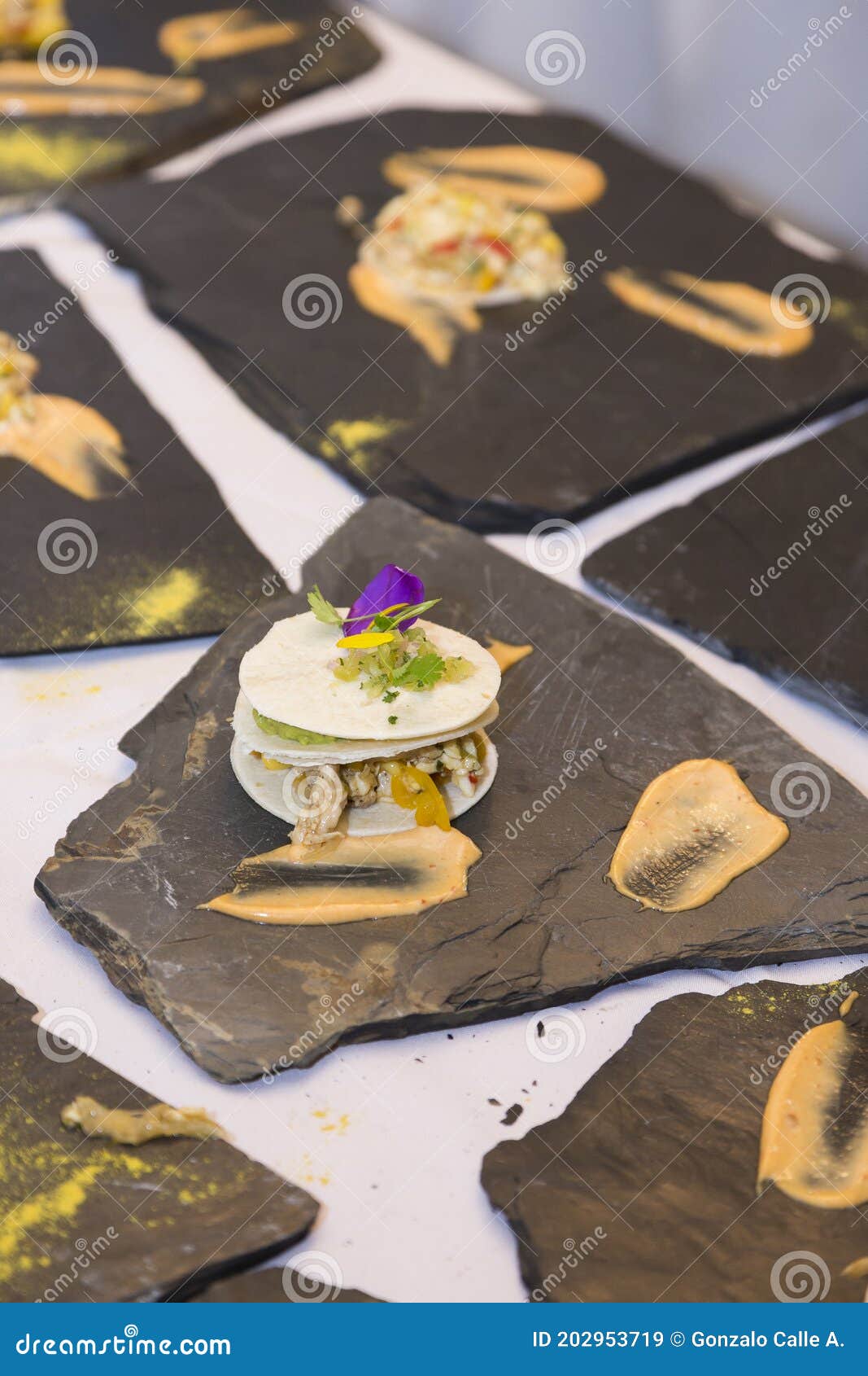 Social Events Reception; Tasty Snacks for Guests at the Reception Stock ...