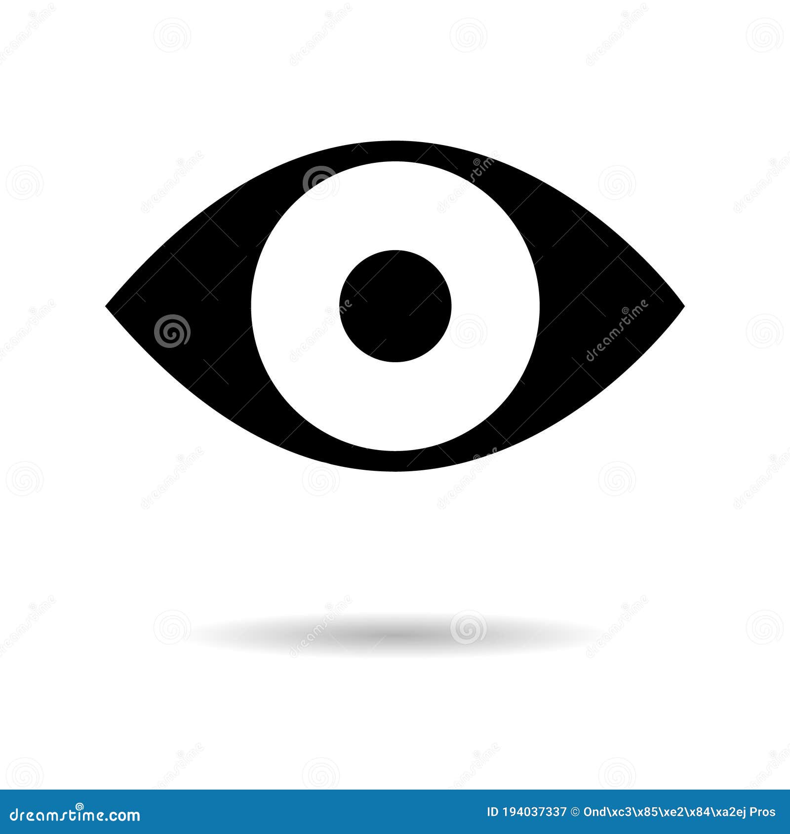 Social Eye, View, Vision Like Symbol for Web. Media Button Sign, Flat ...