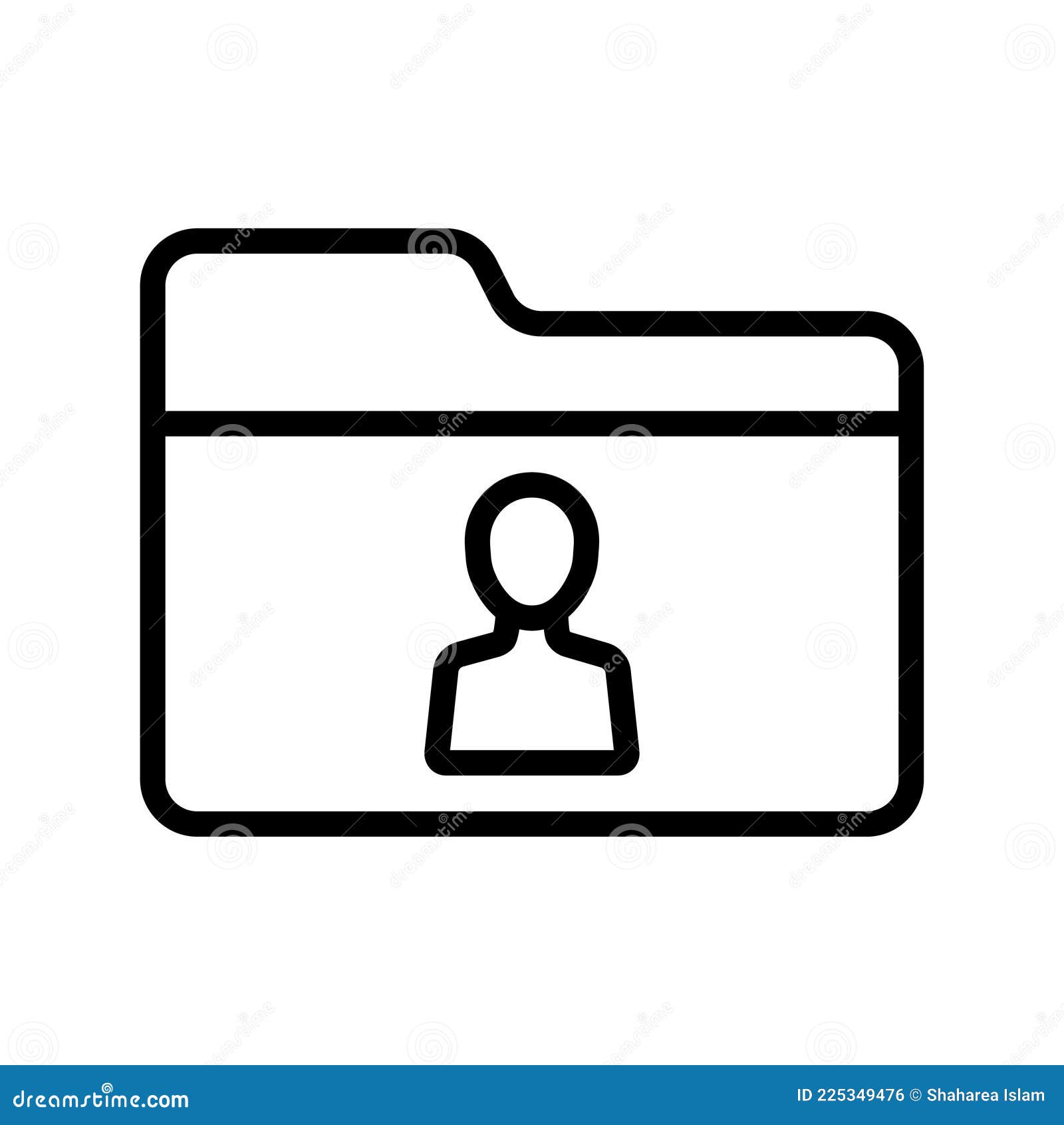 Social folder icon stock vector. Illustration of documents - 225349476