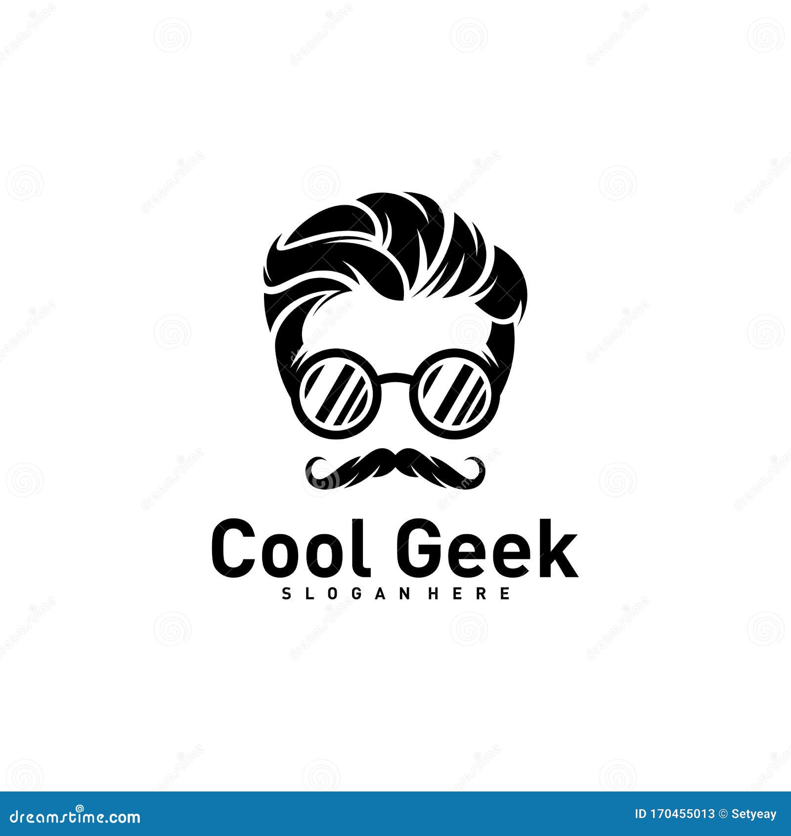 Social Geek Logo Design Template. Geek Vector Design Icon Stock Vector ...