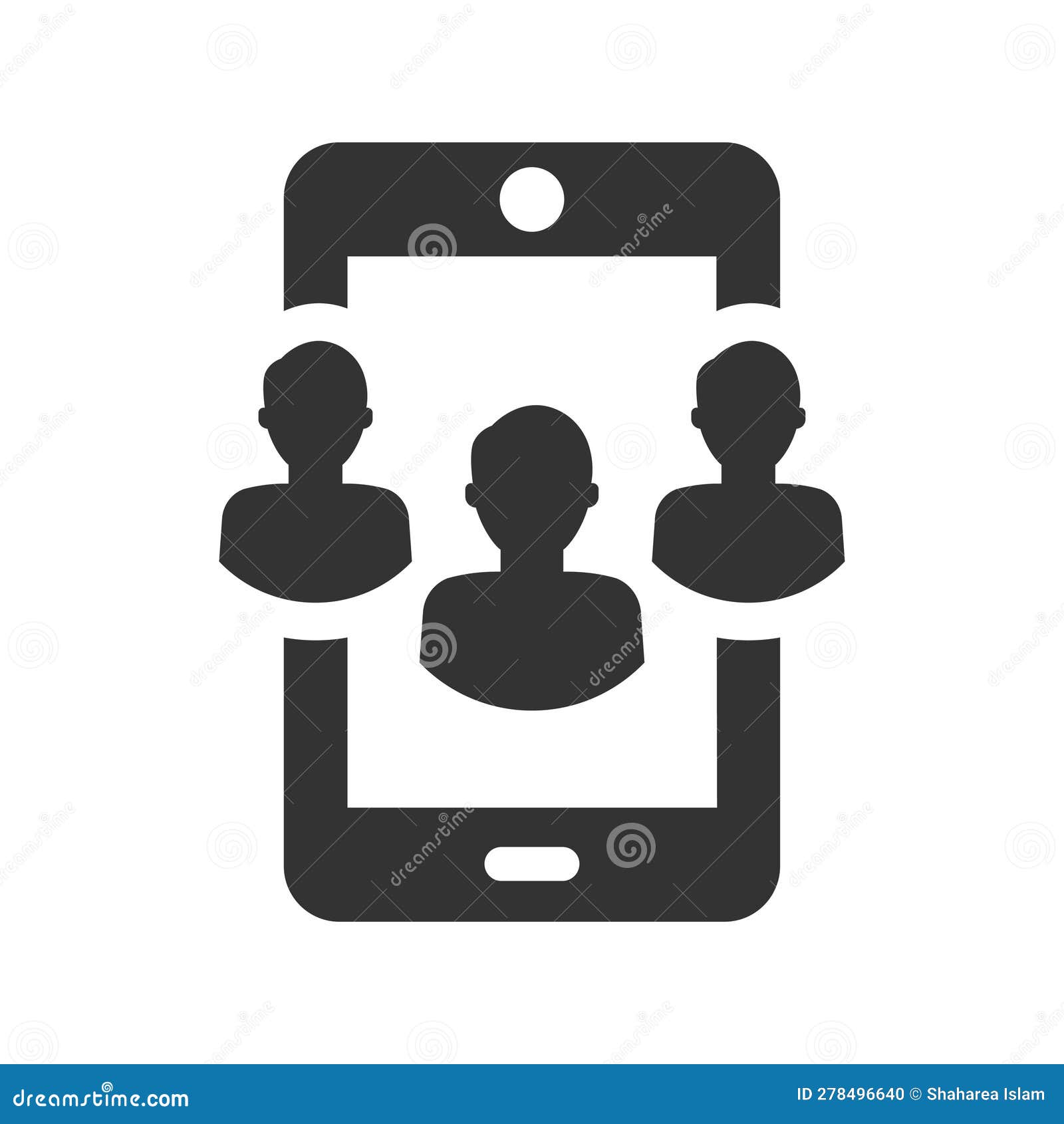 Social group icon stock vector. Illustration of social - 278496640