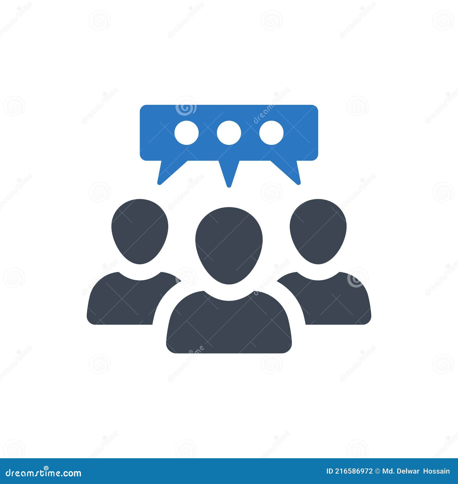 Social group icon stock vector. Illustration of icon - 216586972