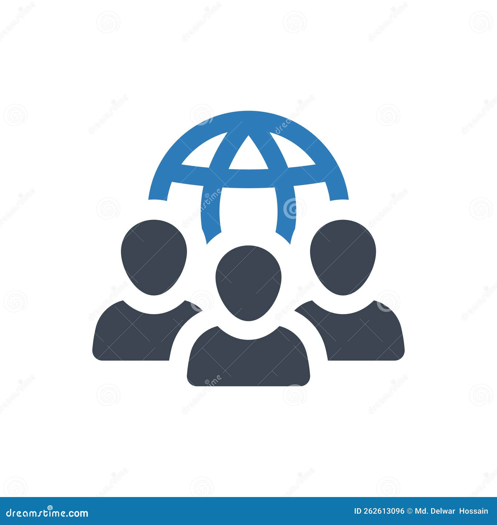 Social group icon stock vector. Illustration of vector - 262613096