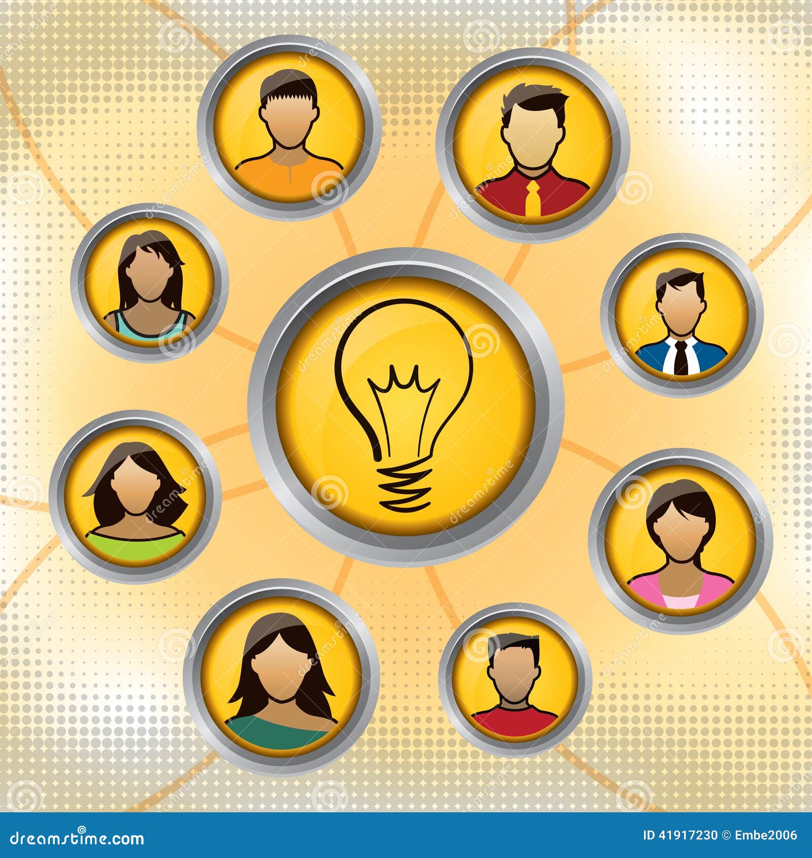 Social Group Idea stock vector. Illustration of background - 41917230