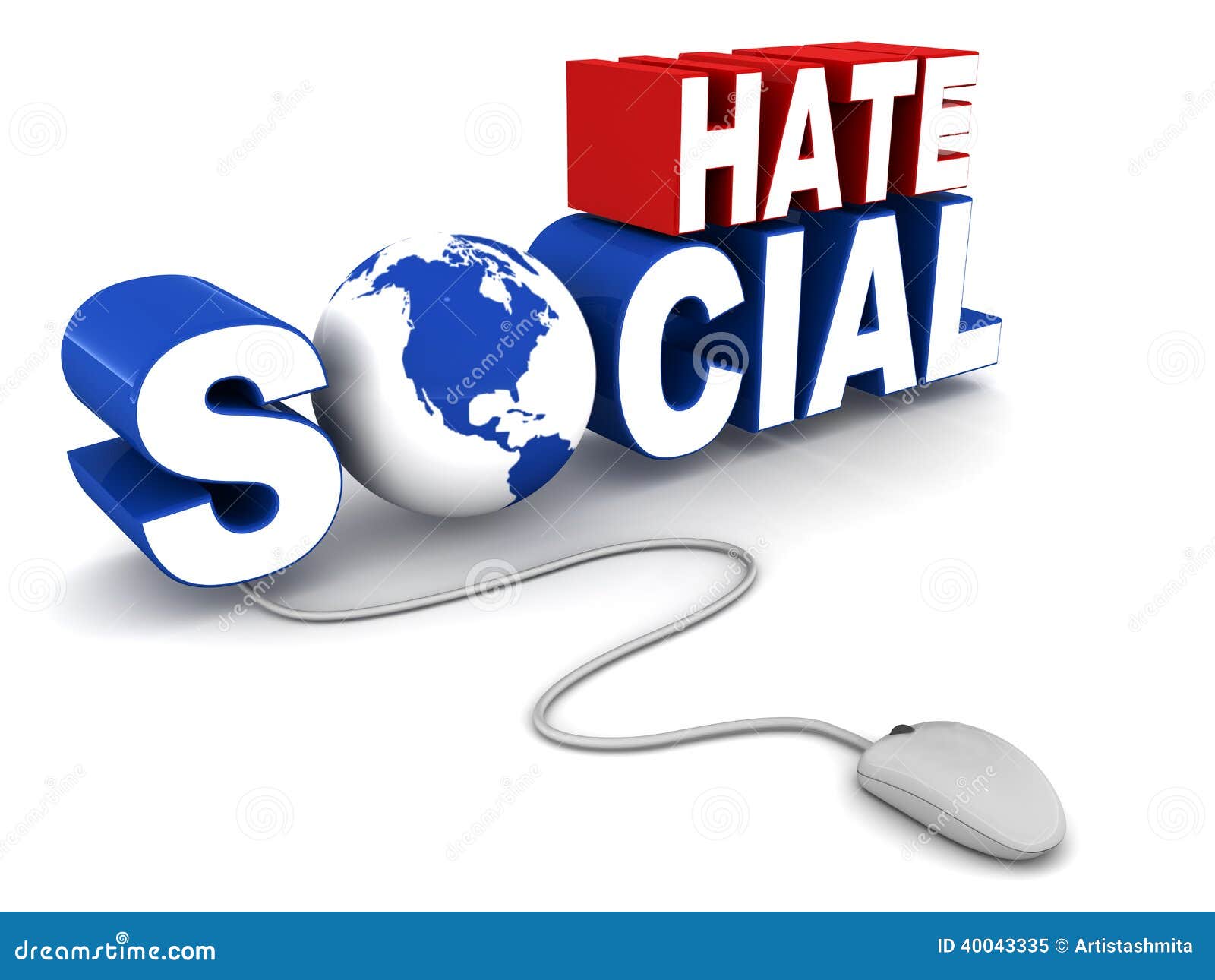 Social Hate stock illustration. Illustration of emotional - 40043335