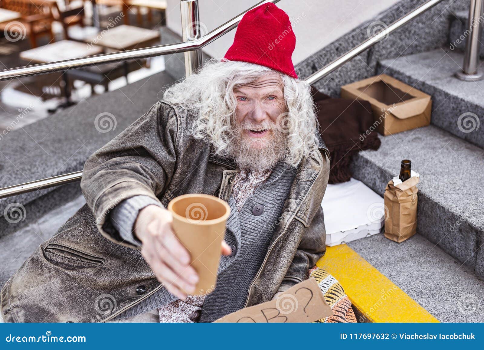 Poor Aged Man Asking for Money Stock Photo - Image of elderly ...