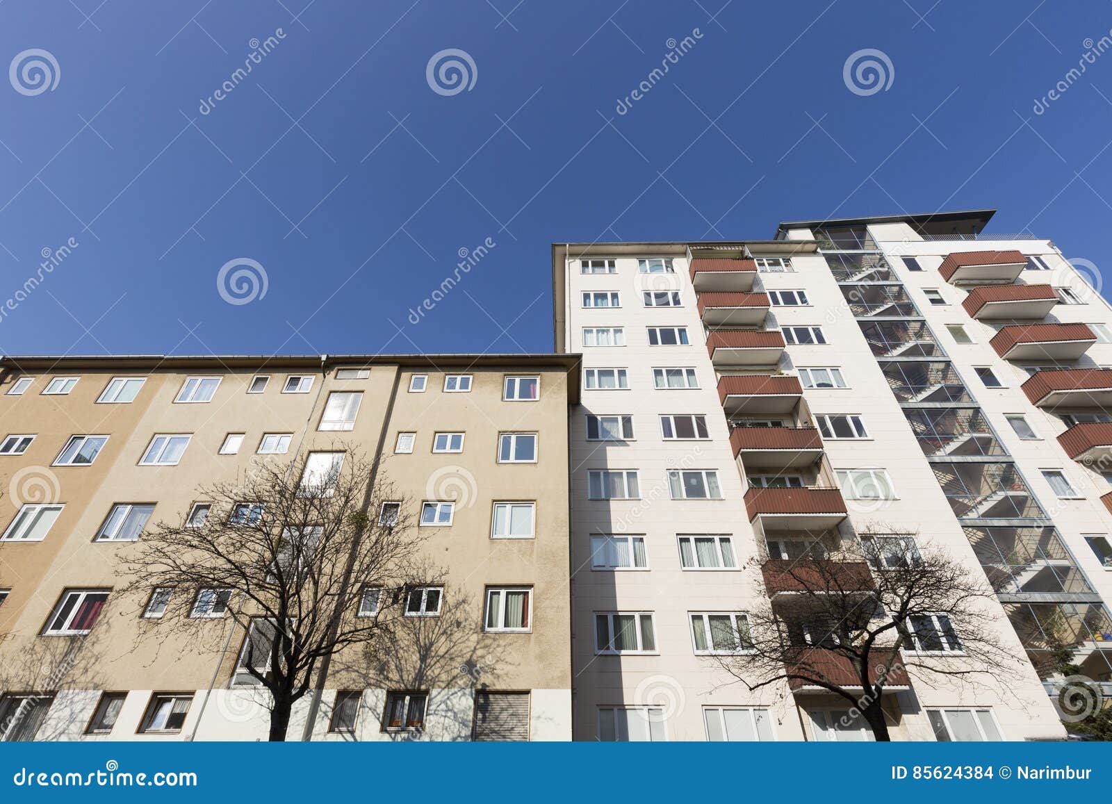 Social housing stock photo. Image of kreuzberg, building - 85624384
