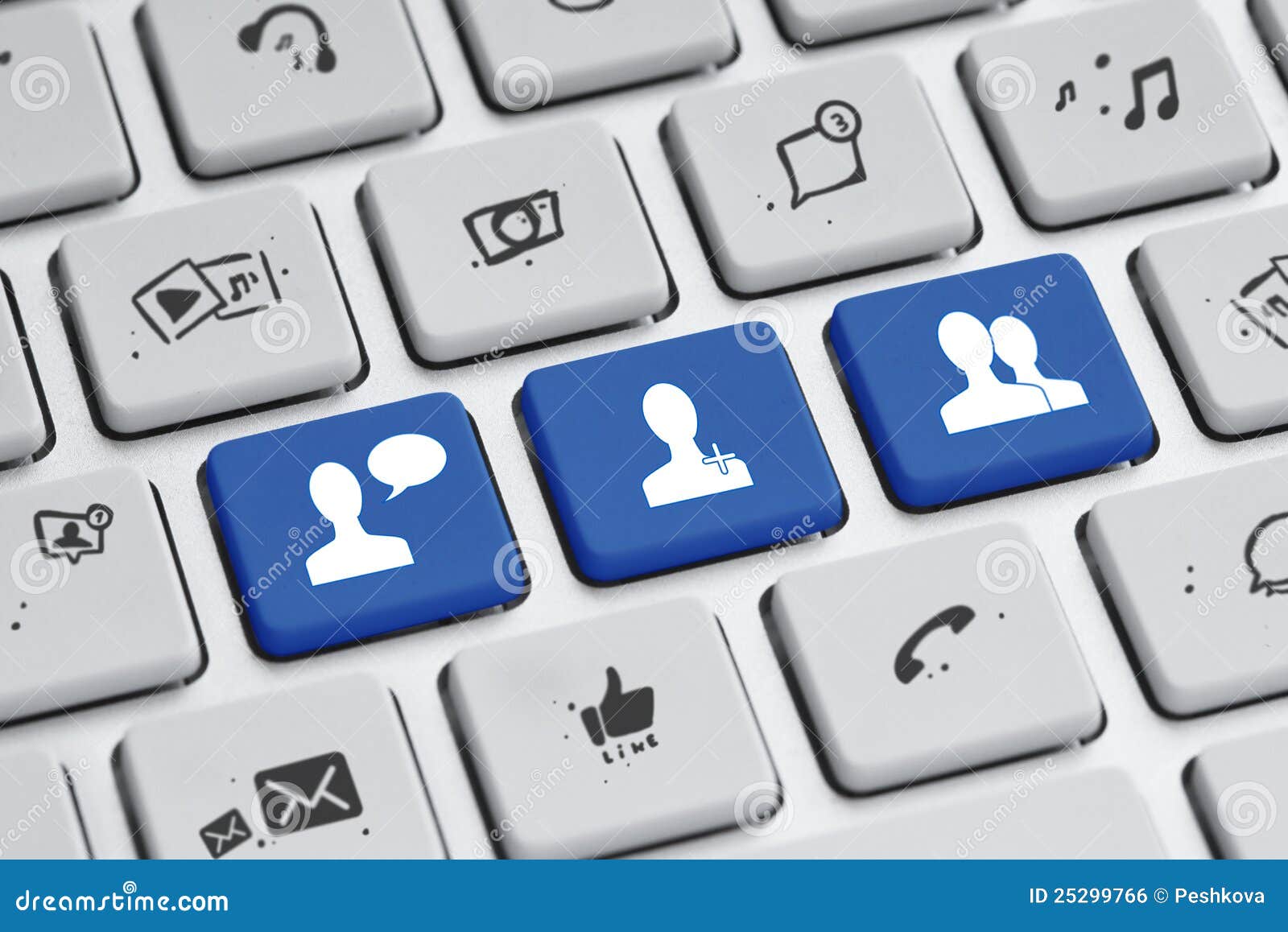 Social icons keyboard stock photo. Image of macro, issues - 25299766