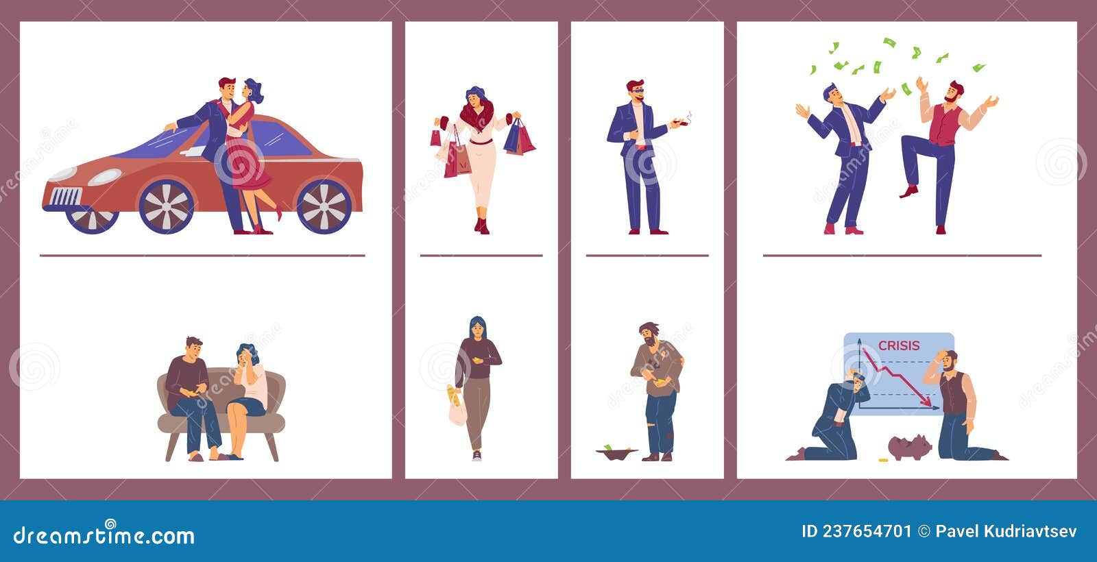 Social Imbalance between Rich, Poor People, Difference in Social Status ...