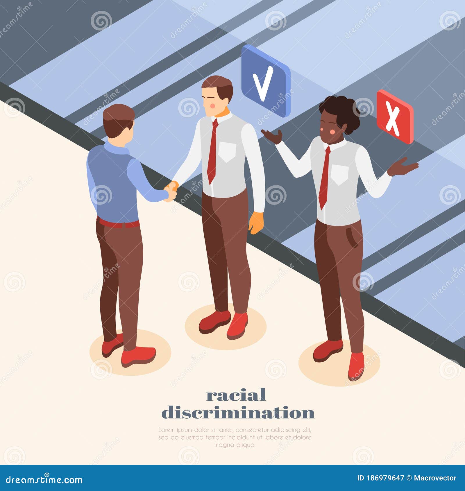Social Inequality Background Cartoon Vector | CartoonDealer.com #186979647