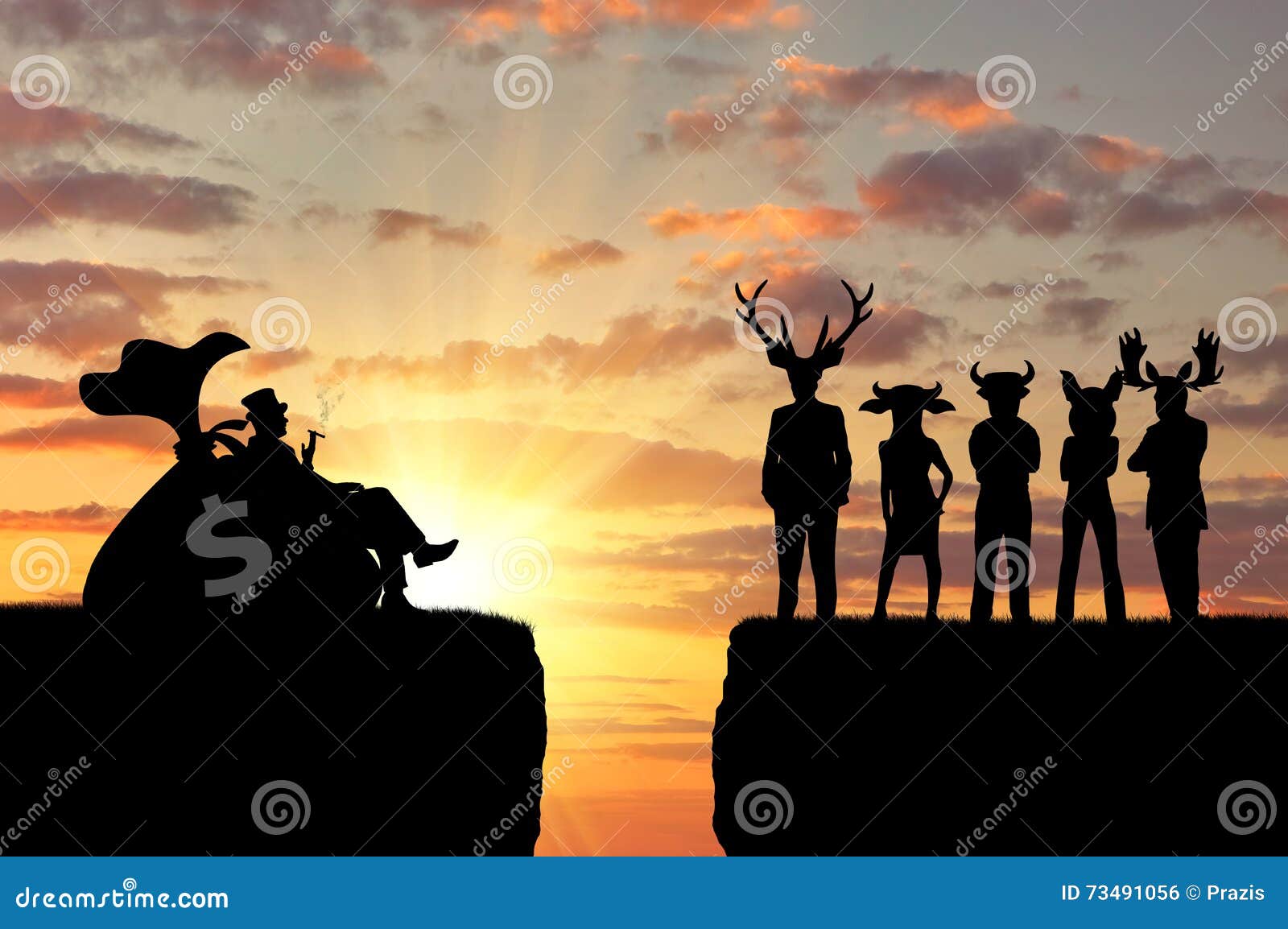 Social Inequality and the Gap between Rich Poor People Stock Photo ...