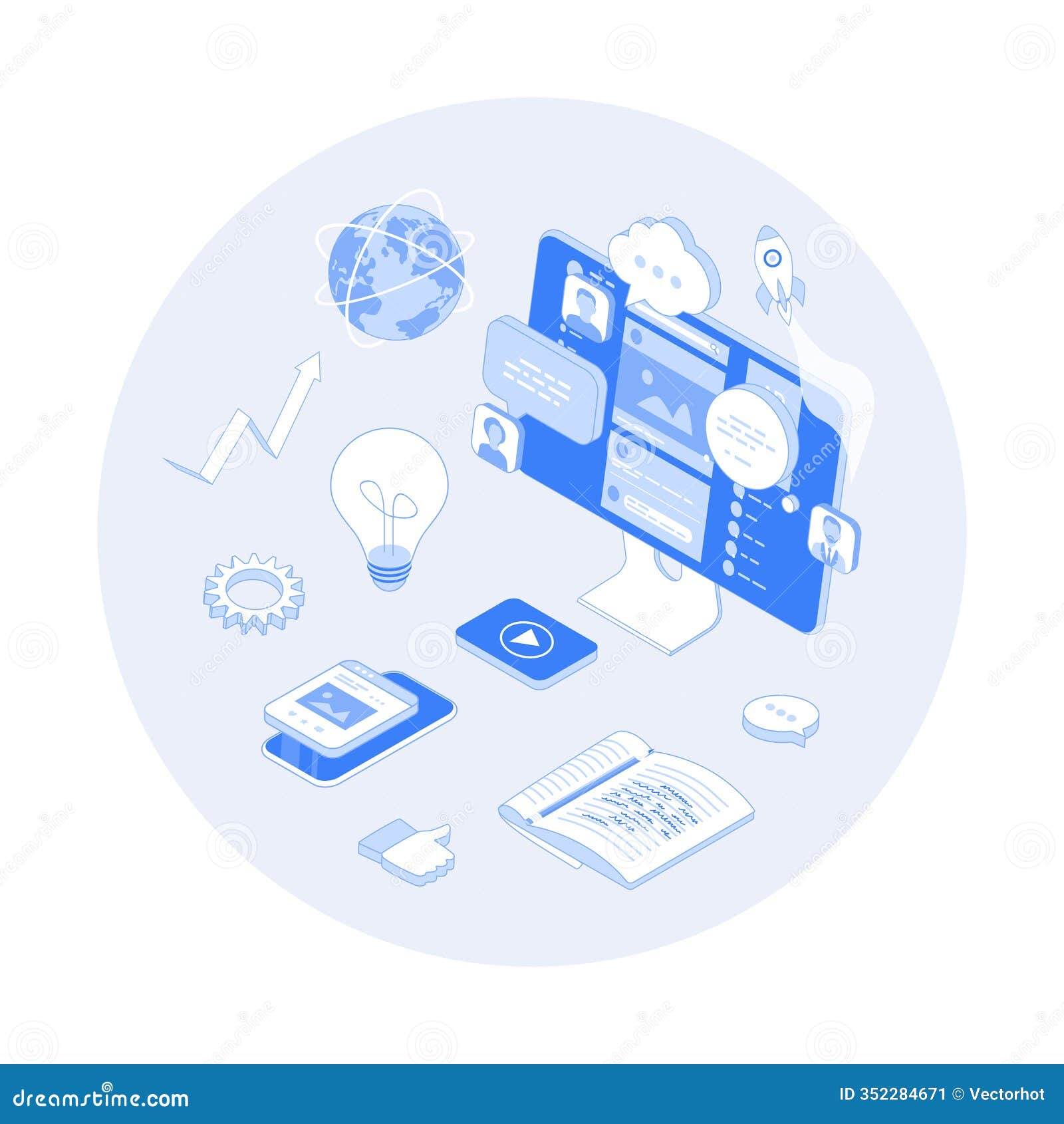 Social Innovation Outline Icons Collection. Social, Innovation ...