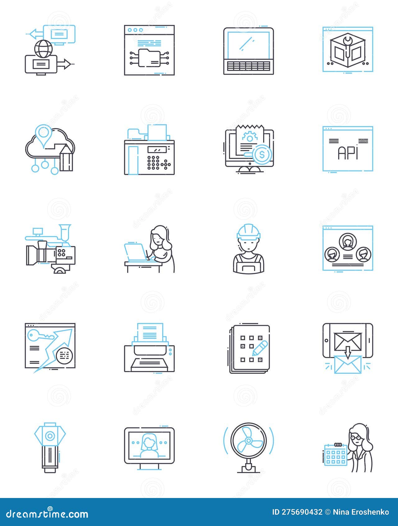 Social Intelligence Linear Icons Set. Empathy, Understanding ...