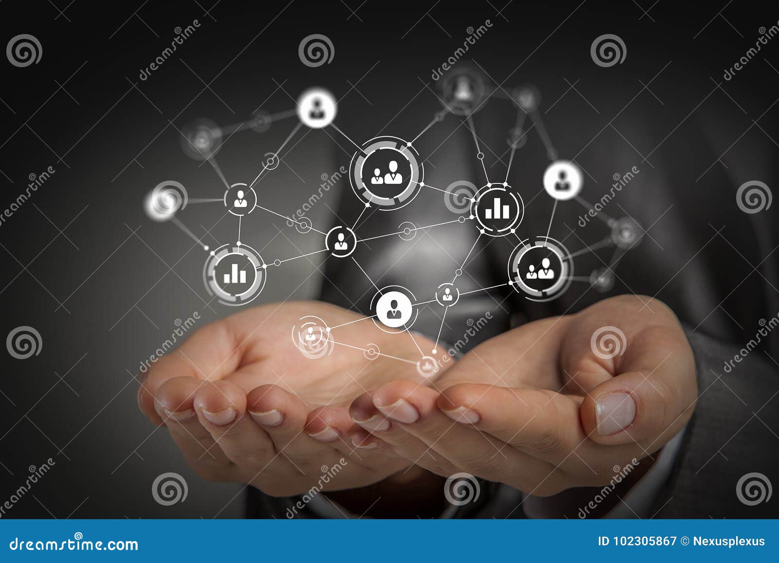 Social Interaction Concept . 3D Render Stock Image - Image of ...