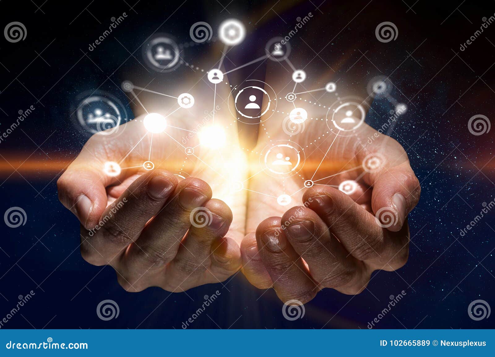 Social Interaction Concept . 3D Render Stock Image - Image of connect ...