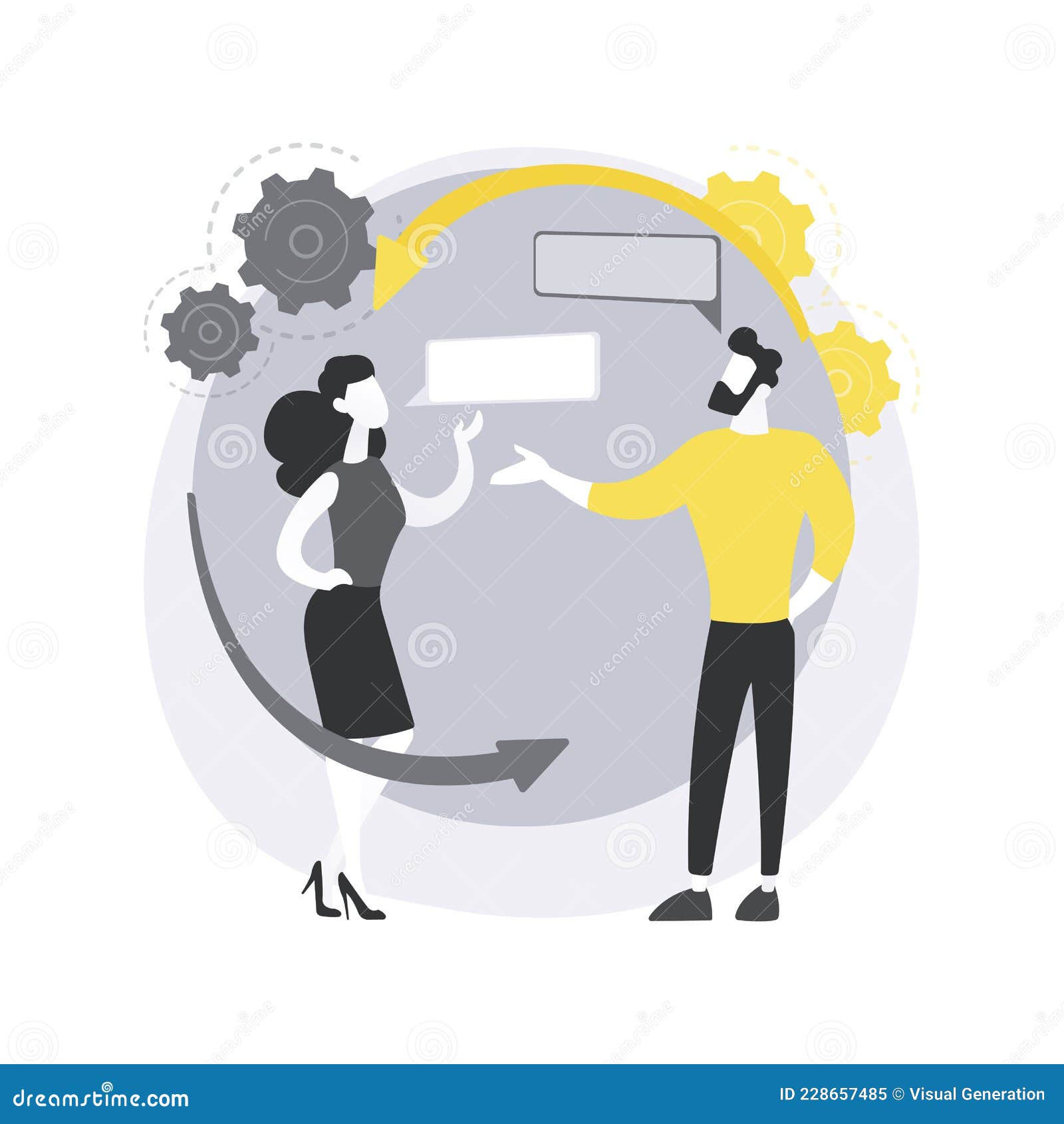 Social Interaction Skills Abstract Concept Vector Illustration. Stock ...