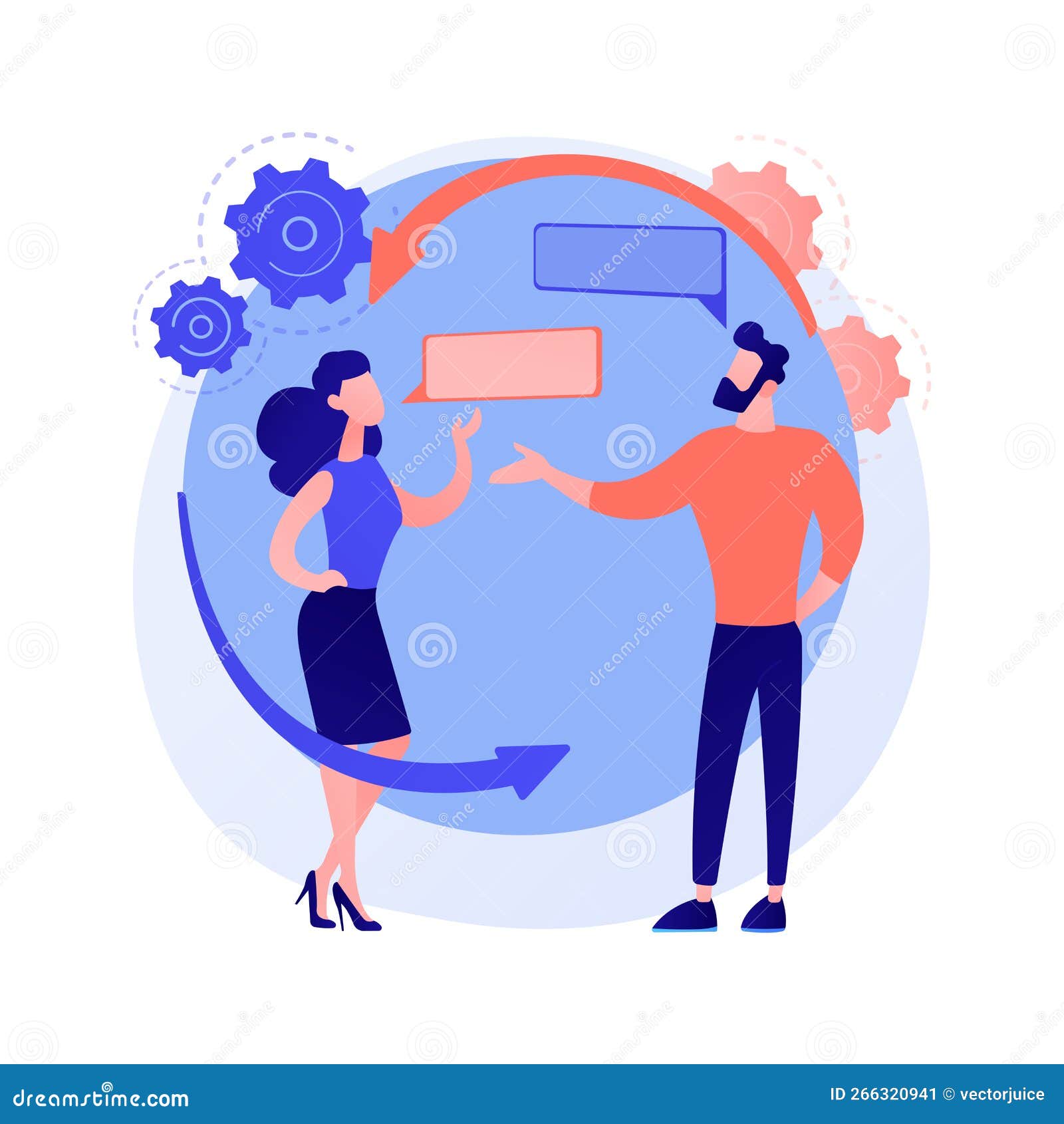 Social Interaction Skills Abstract Concept Vector Illustration Stock ...