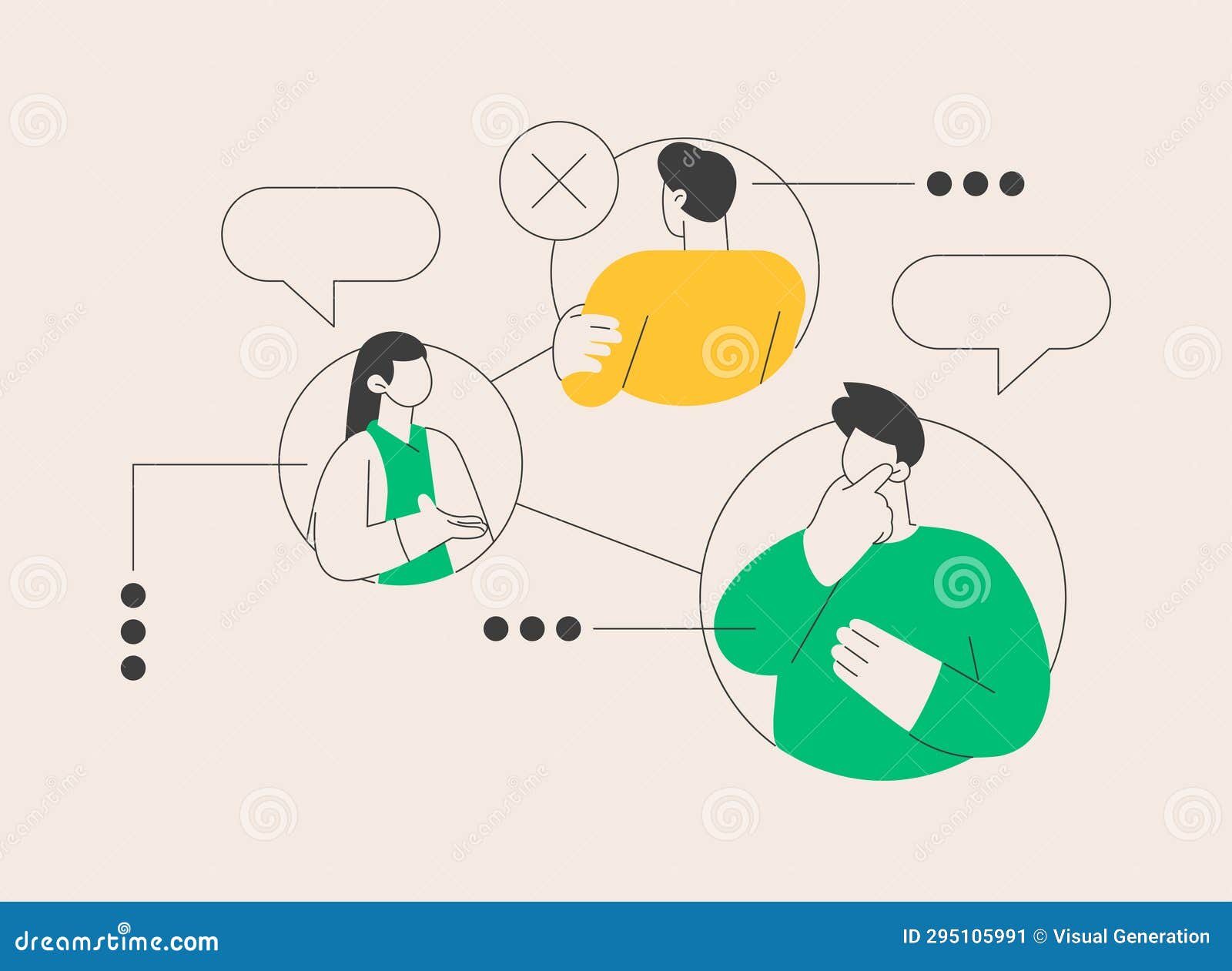 Social Interaction Skills Abstract Concept Vector Illustration. Stock ...