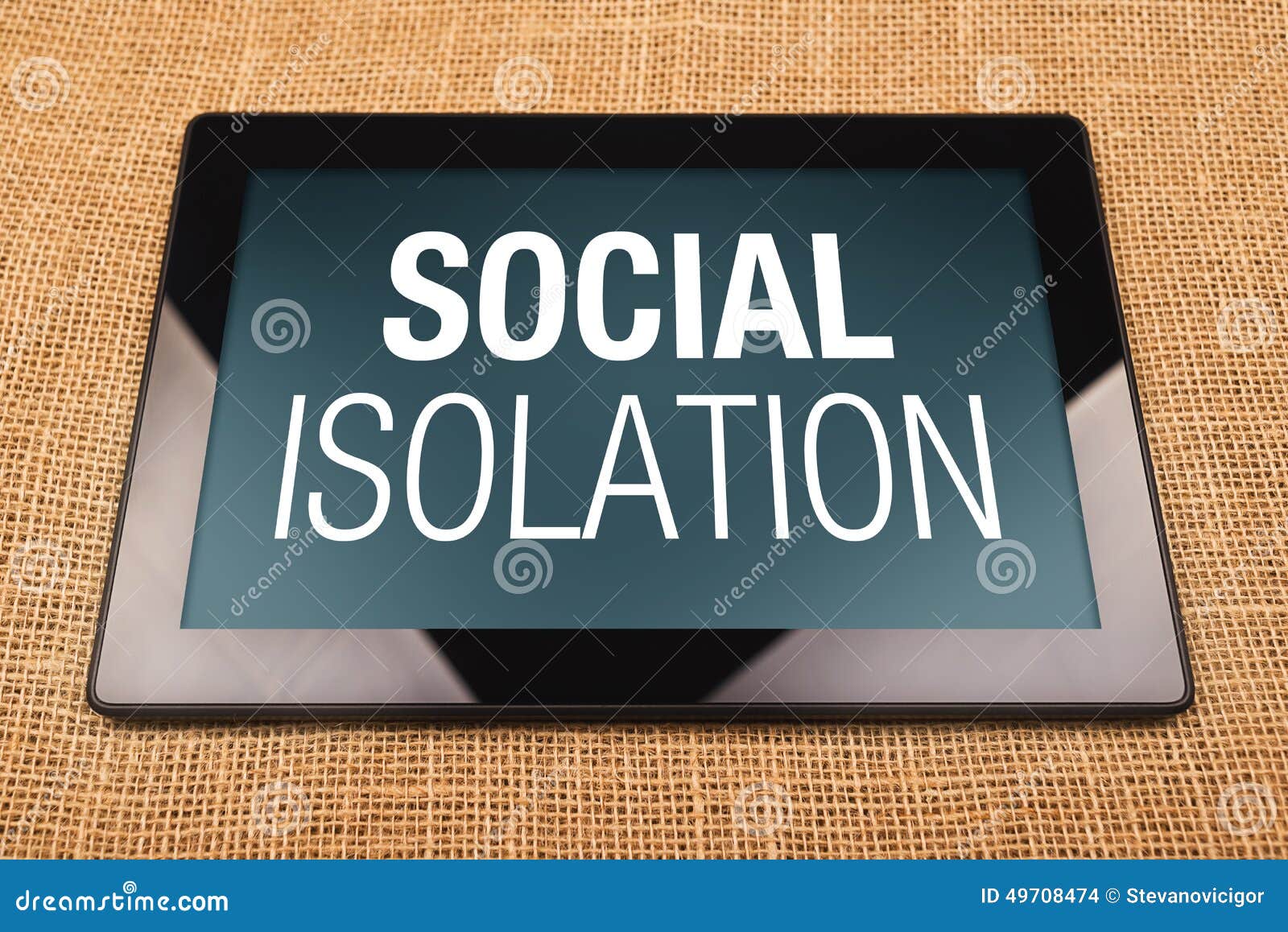 Social Isolation stock photo. Image of contact, communication - 49708474