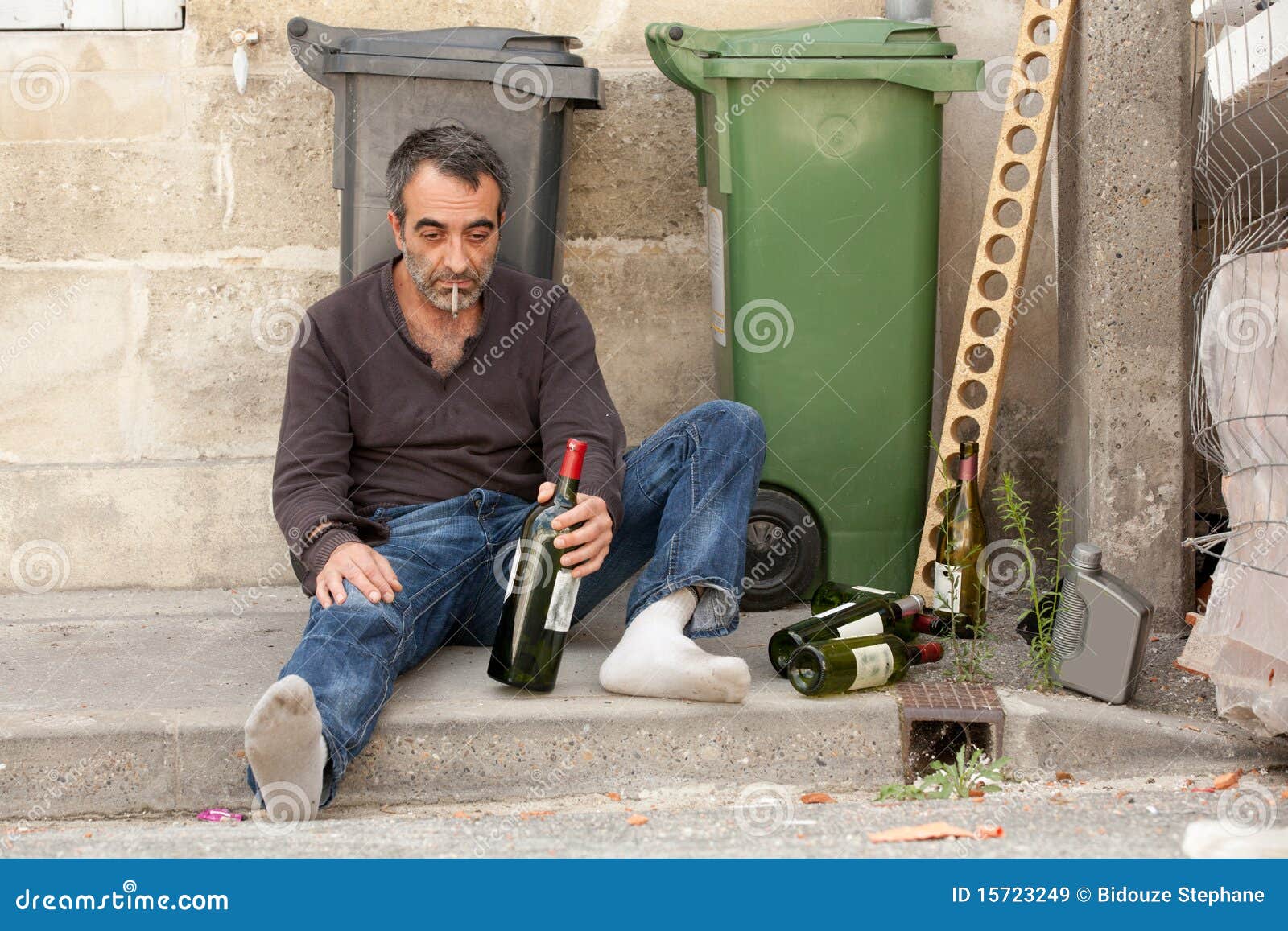 Social issue stock image. Image of outside, city, alcoholism - 15723249