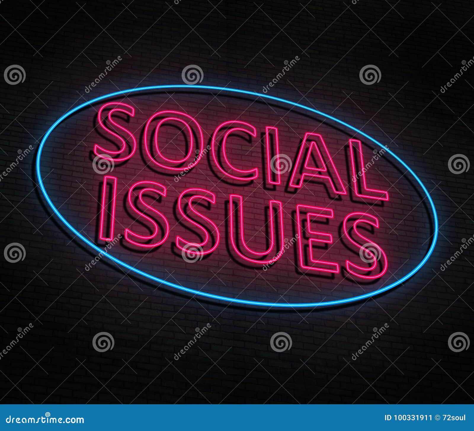 Social issues concept. stock illustration. Illustration of urban ...