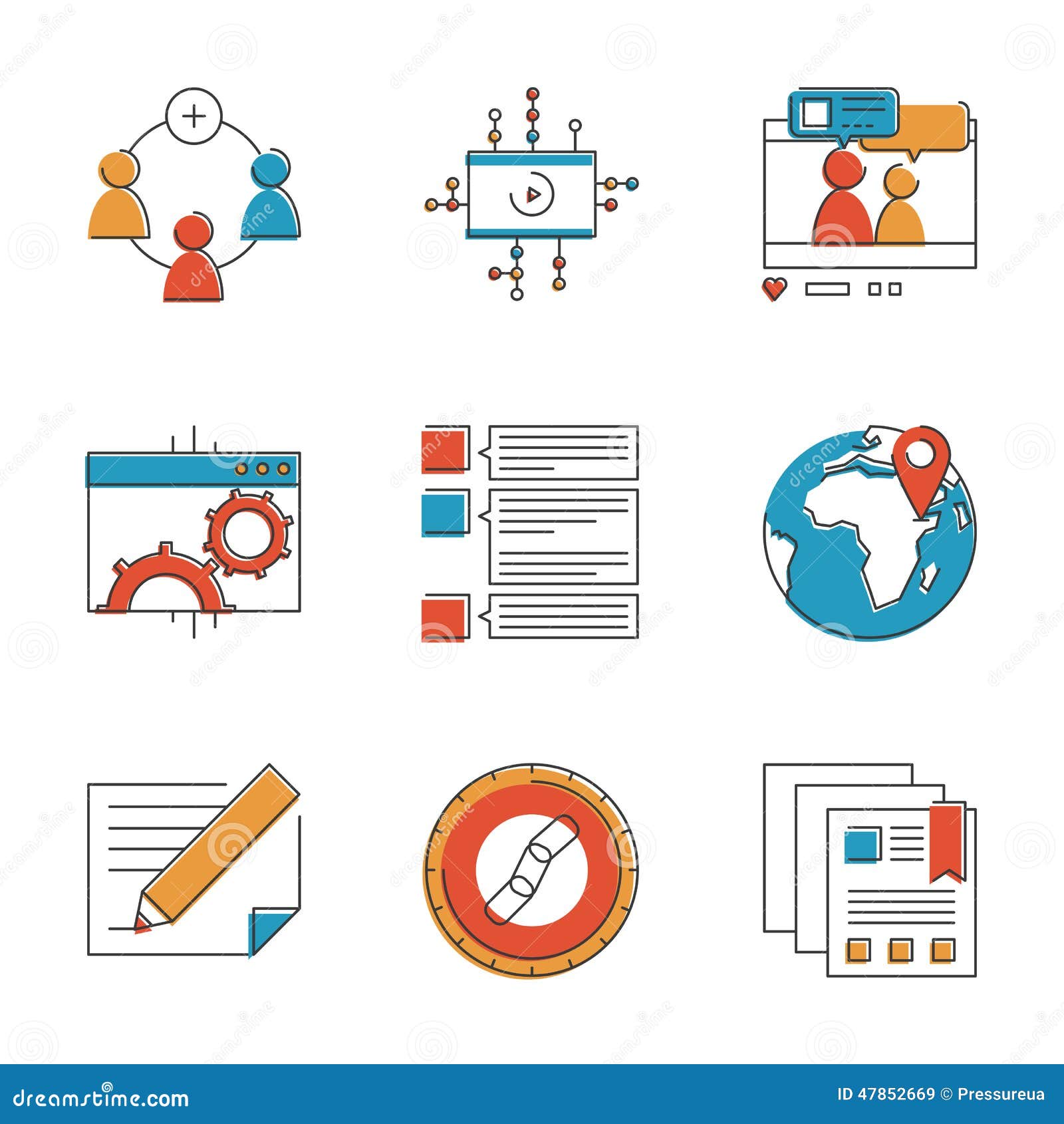 Group Media Process Social Stock Illustrations – 859 Group Media ...