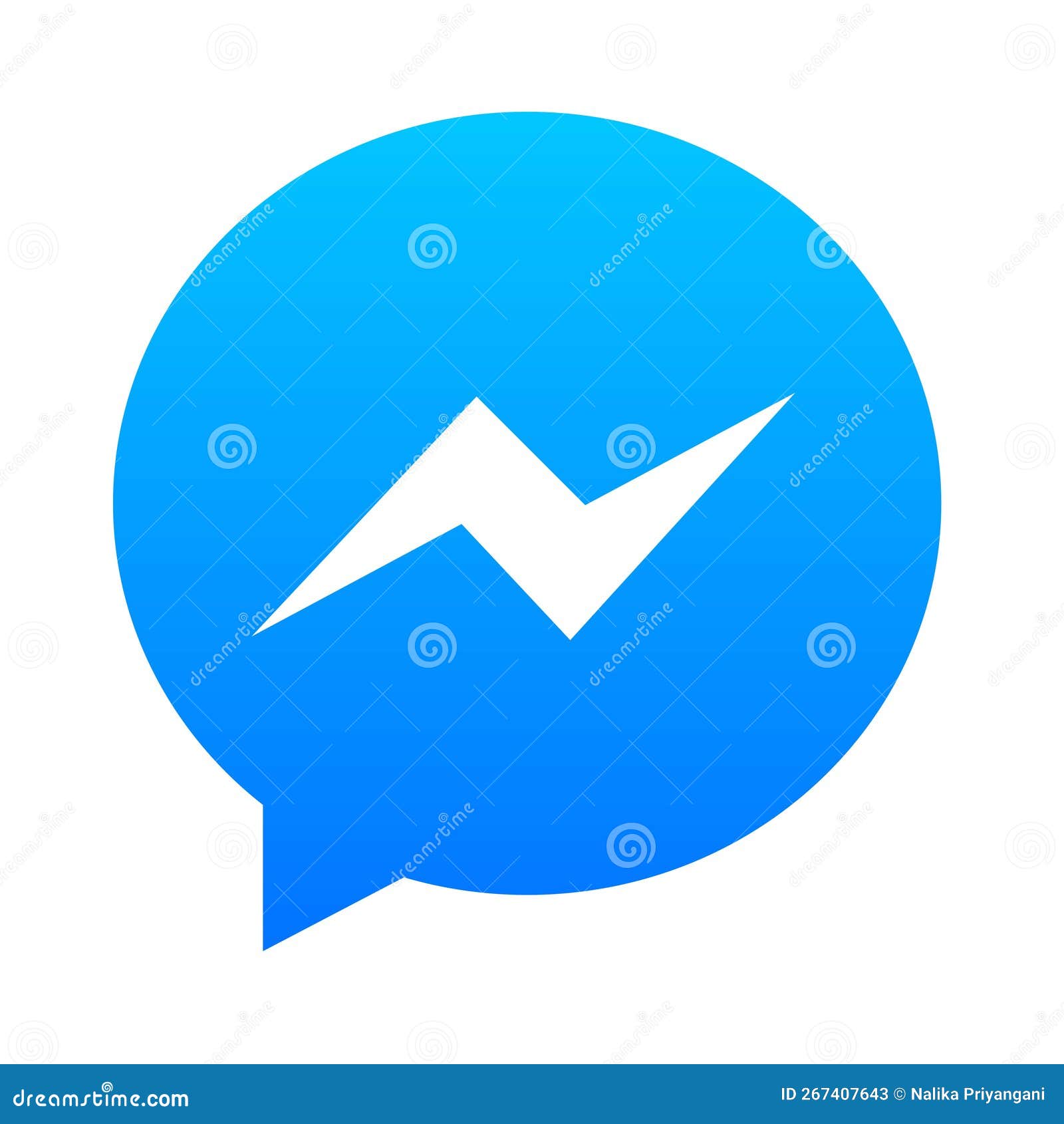 Facebook Messenger Continuous One Line Hand Drawn Minimalism Style ...