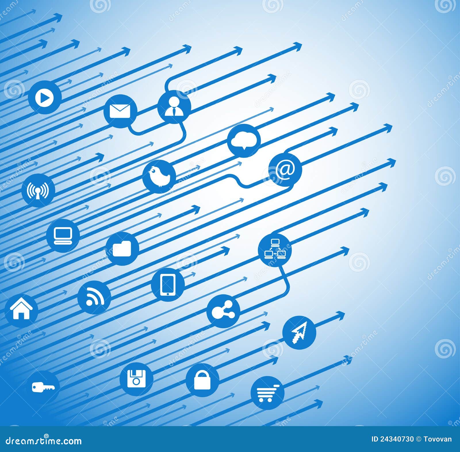 Social Media Abstract Scheme Stock Vector - Illustration of ...