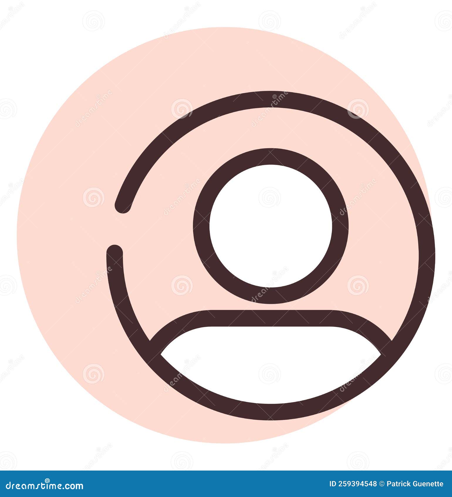 Social media account, icon stock vector. Illustration of personal ...