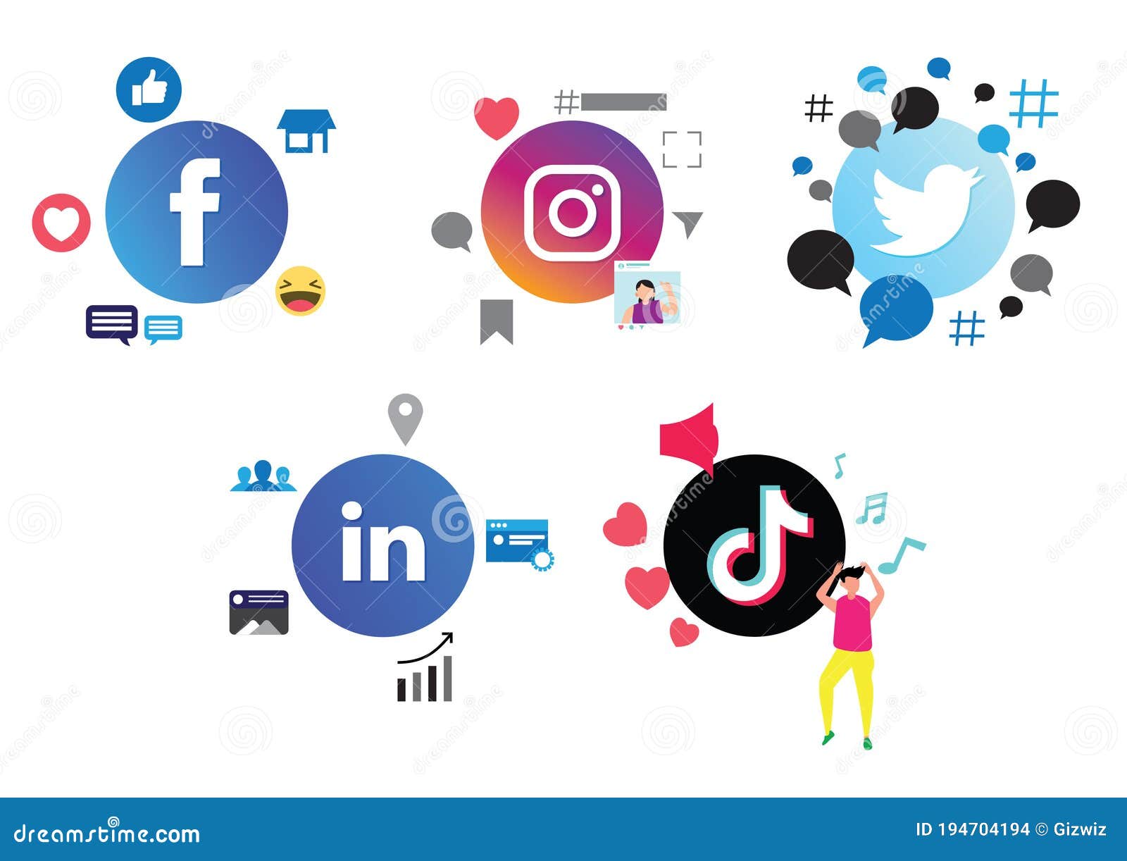 Major Social Media Platform Activities Editorial Stock Image ...