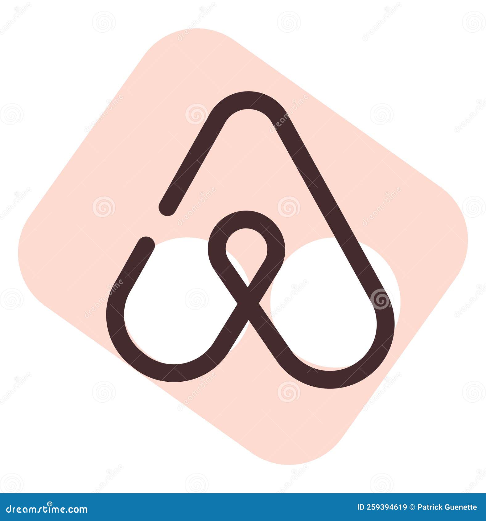 Social Media Airbnb, Icon Cartoon Vector | CartoonDealer.com #259394619