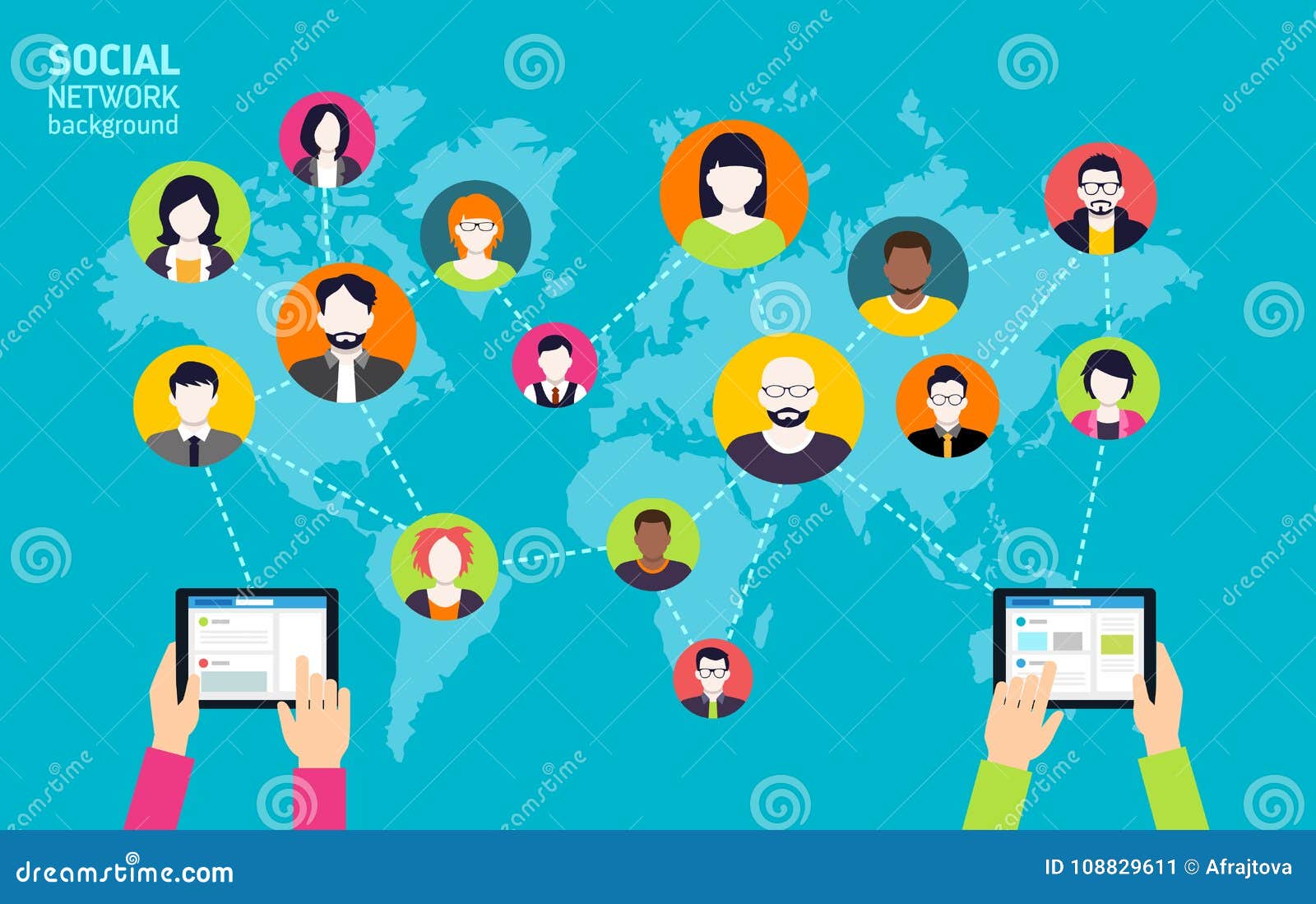 Social Media Background - Social Network Stock Vector - Illustration of ... Social Media Background - Social Network Stock Vector - Illustration of ...
