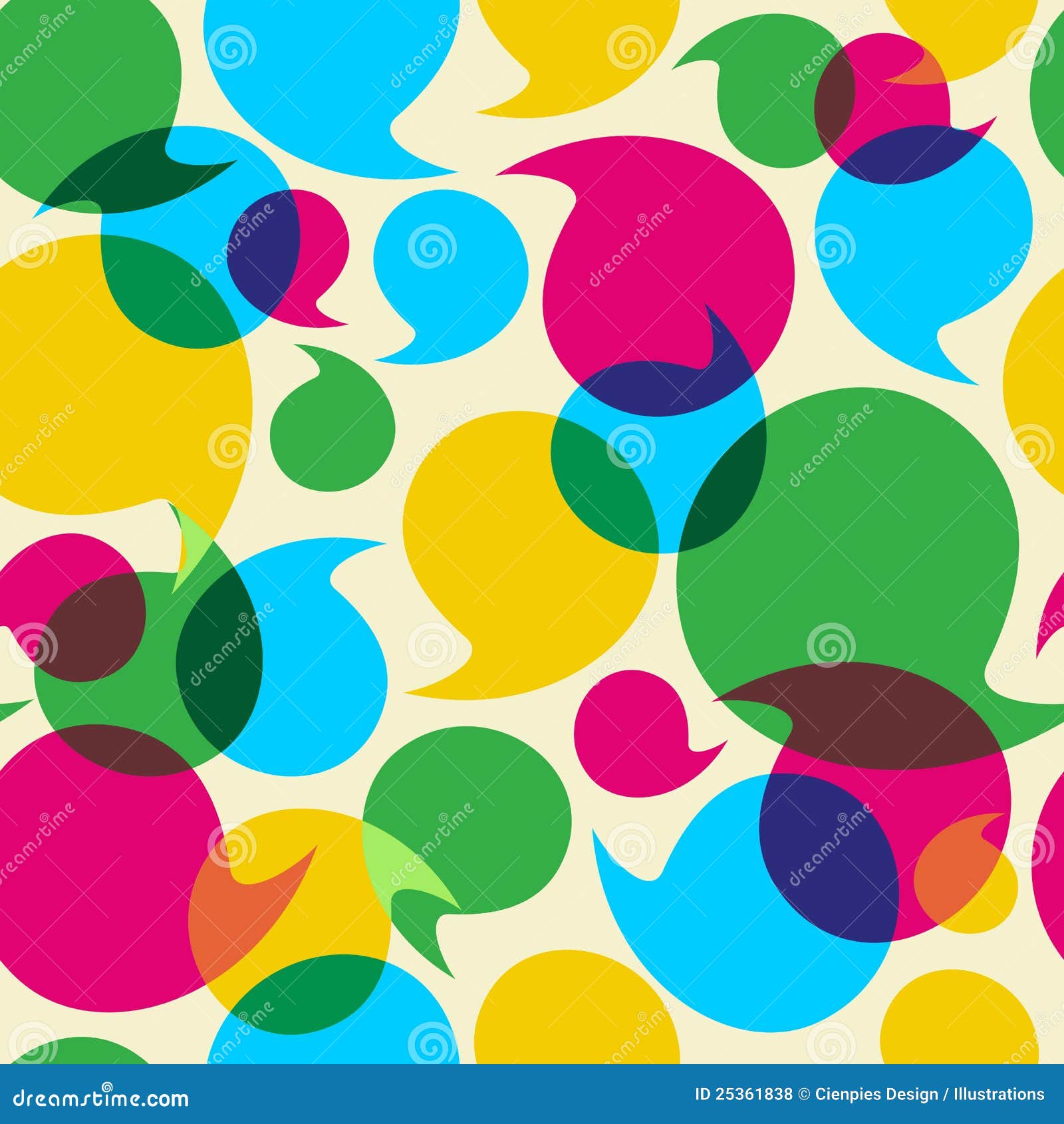 Bubble Pattern Or Circle Patterns Or Circular Line Pattern Cartoon ...