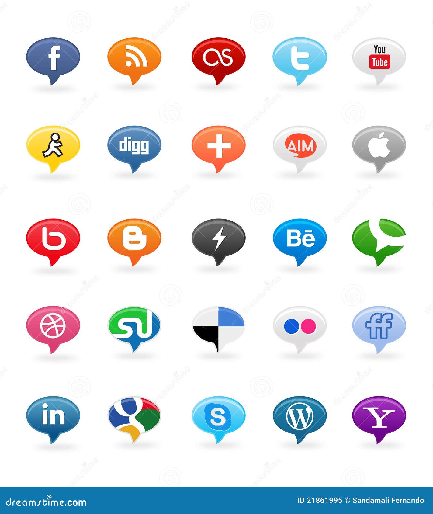 Social Media Buttons 1 editorial image. Illustration of dribbble - 21861995