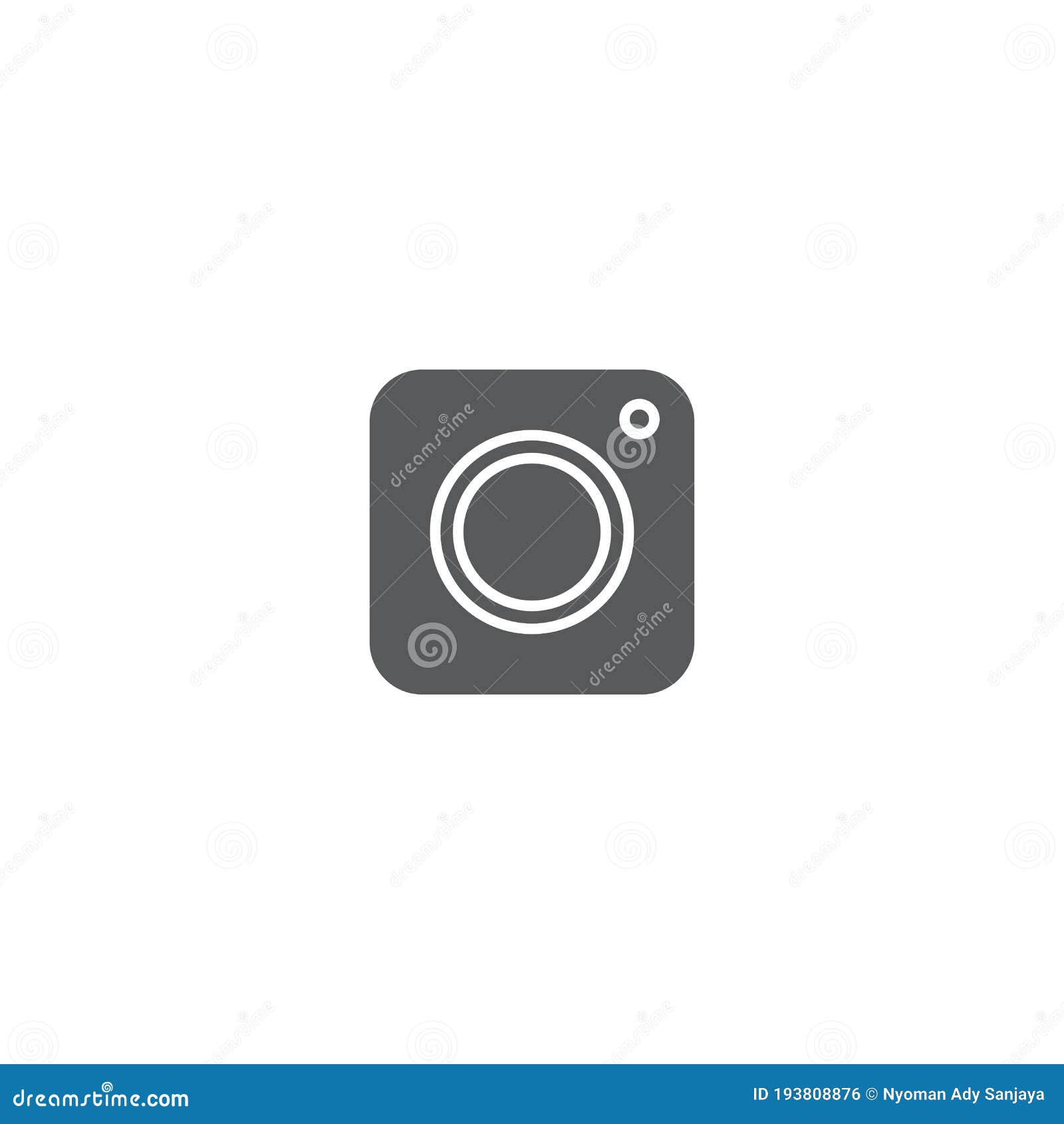Social Media Camera Vector Icon Flat Style Isolated on White Background ...