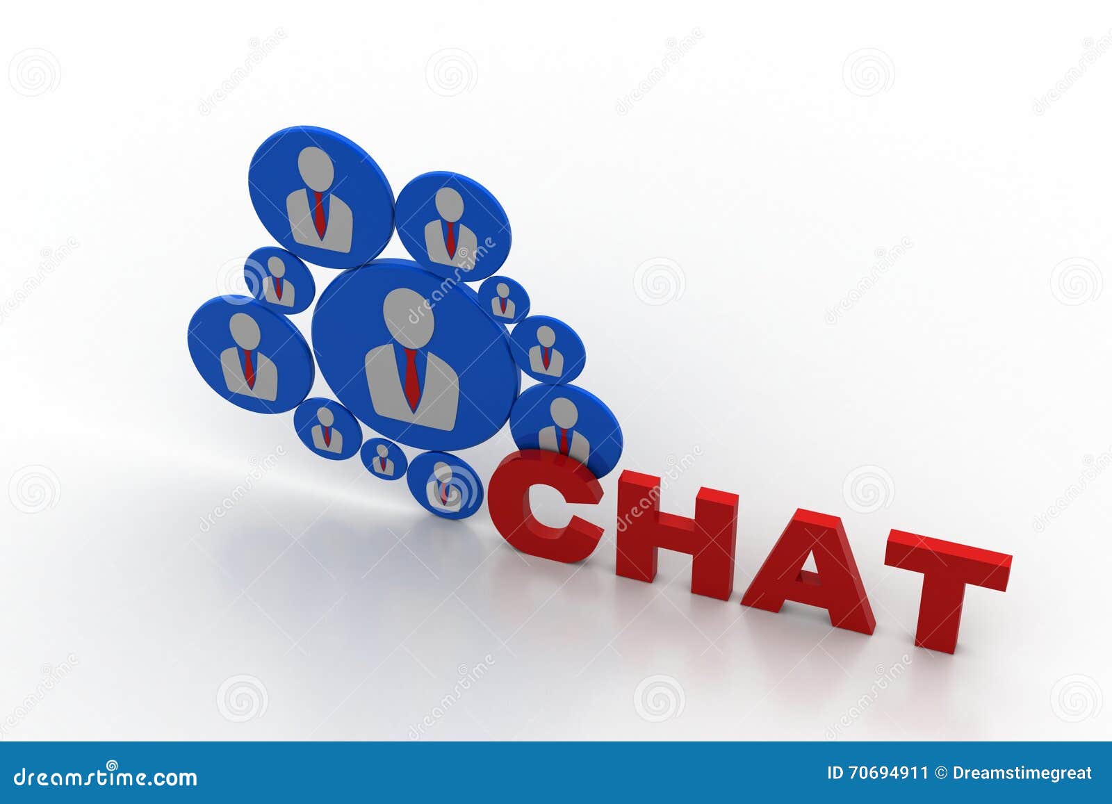 Social media chat concept stock illustration. Illustration of sign ...