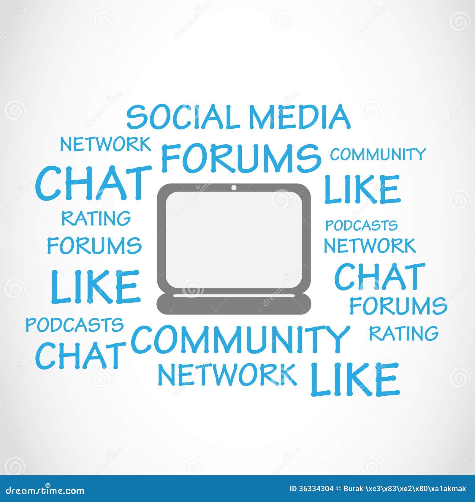 Social Media, Chat, Forums stock vector. Illustration of communicate ...