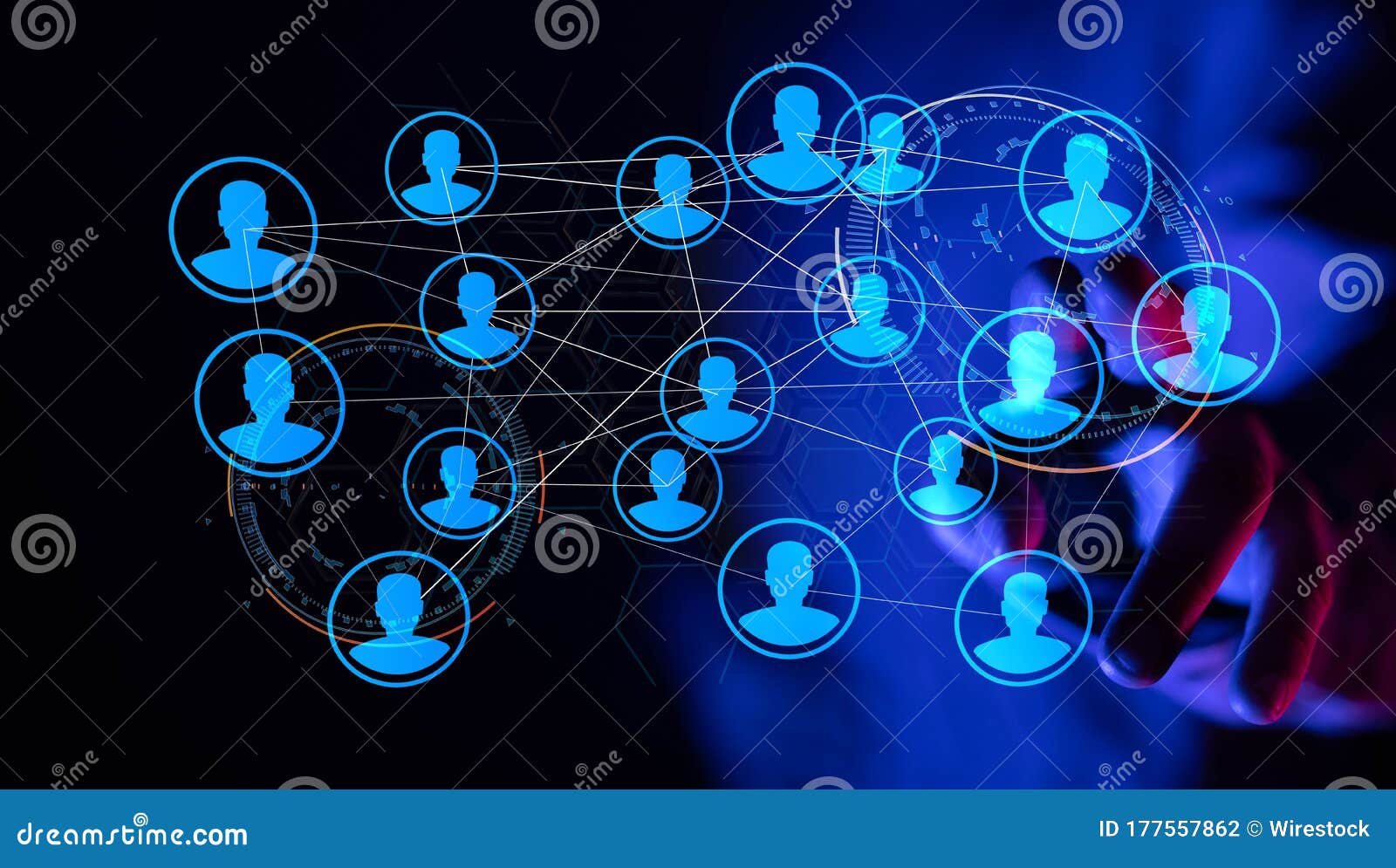 Modern Network And Telecommunication Technology Computer Concept ...