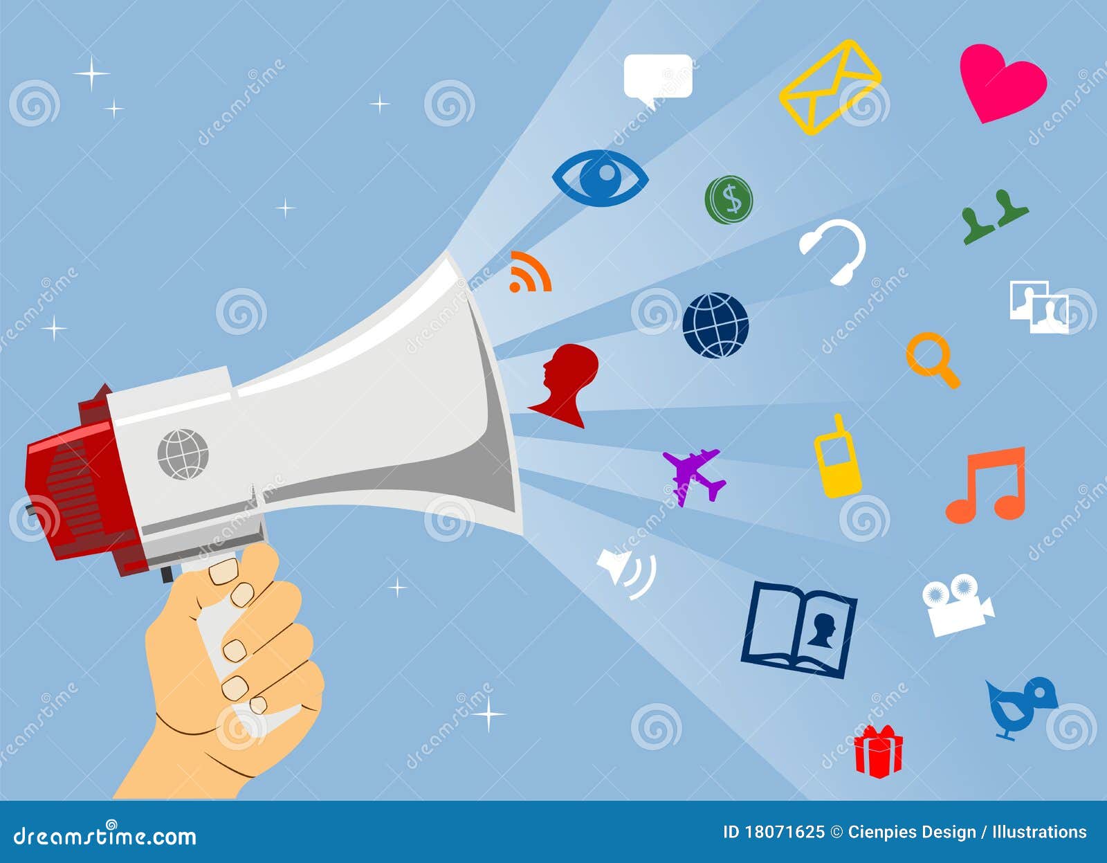 Social media communication stock vector. Illustration of internet ...