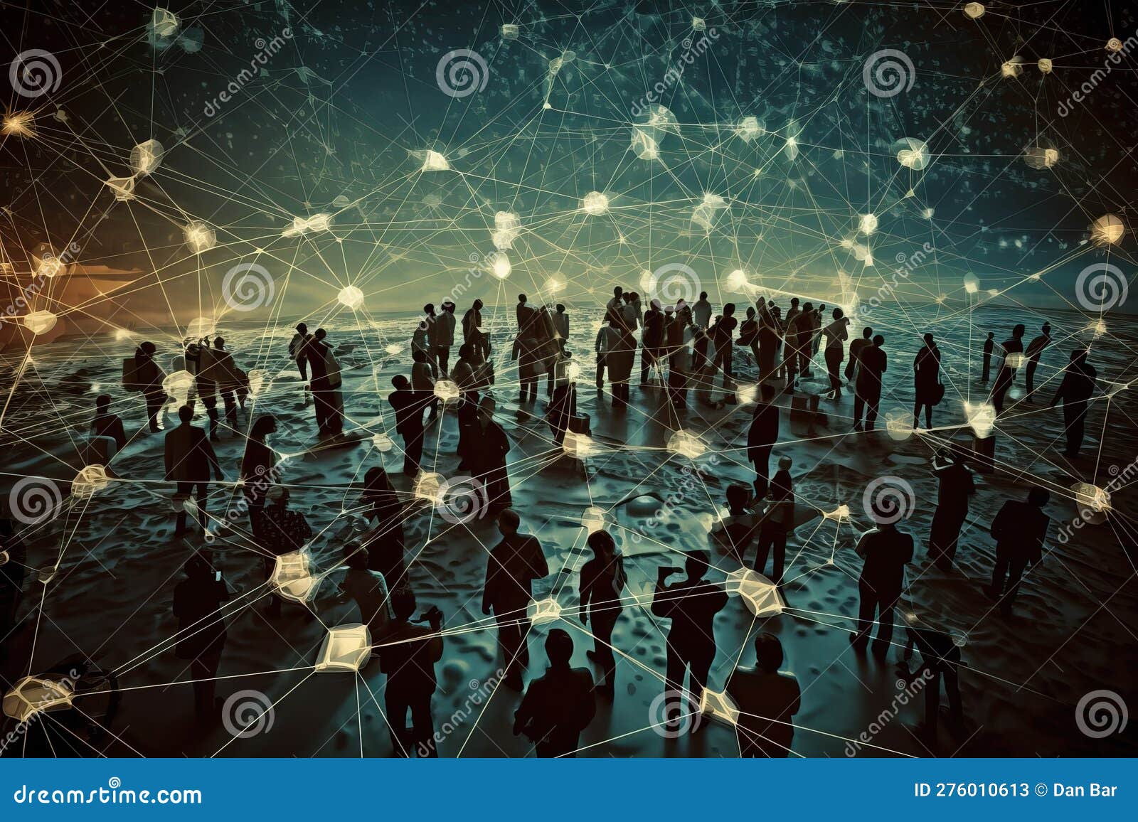 Social Media Communication Link, Virtual Reality, Global ...