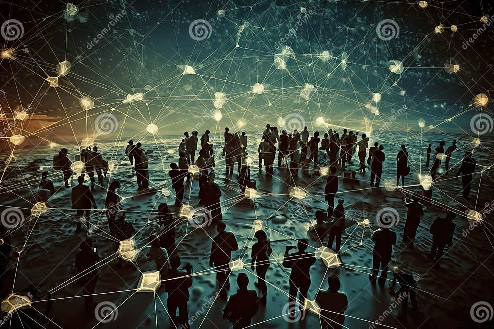 Social Media Communication Link, Virtual Reality, Global ...