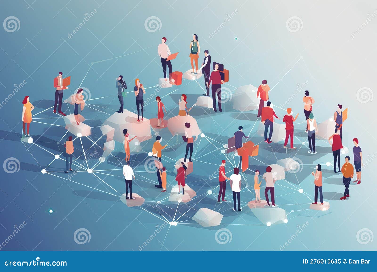 Social Media Communication Link, Virtual Reality, Global ...