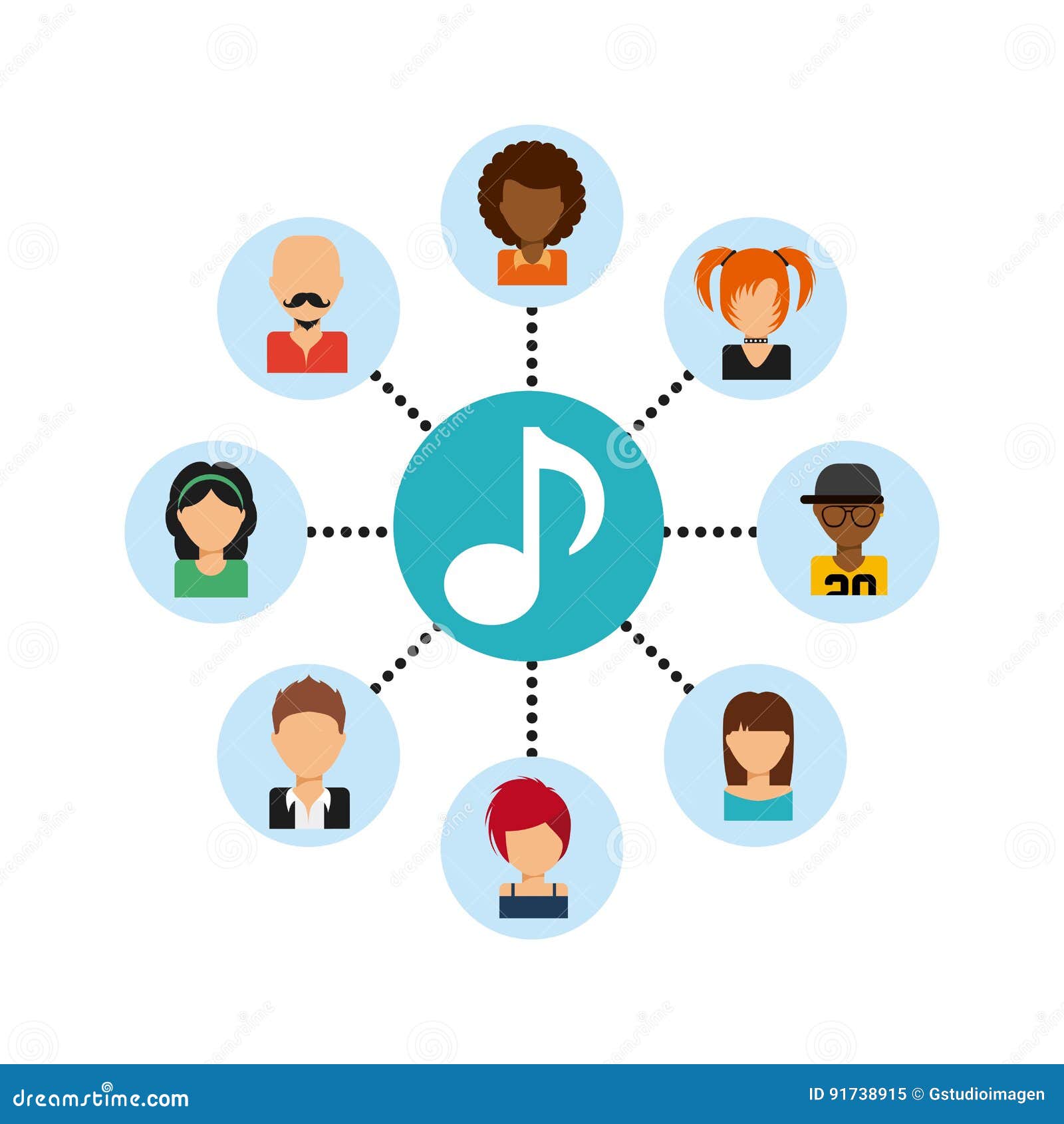 Social Media Community Icons Stock Vector - Illustration of ...