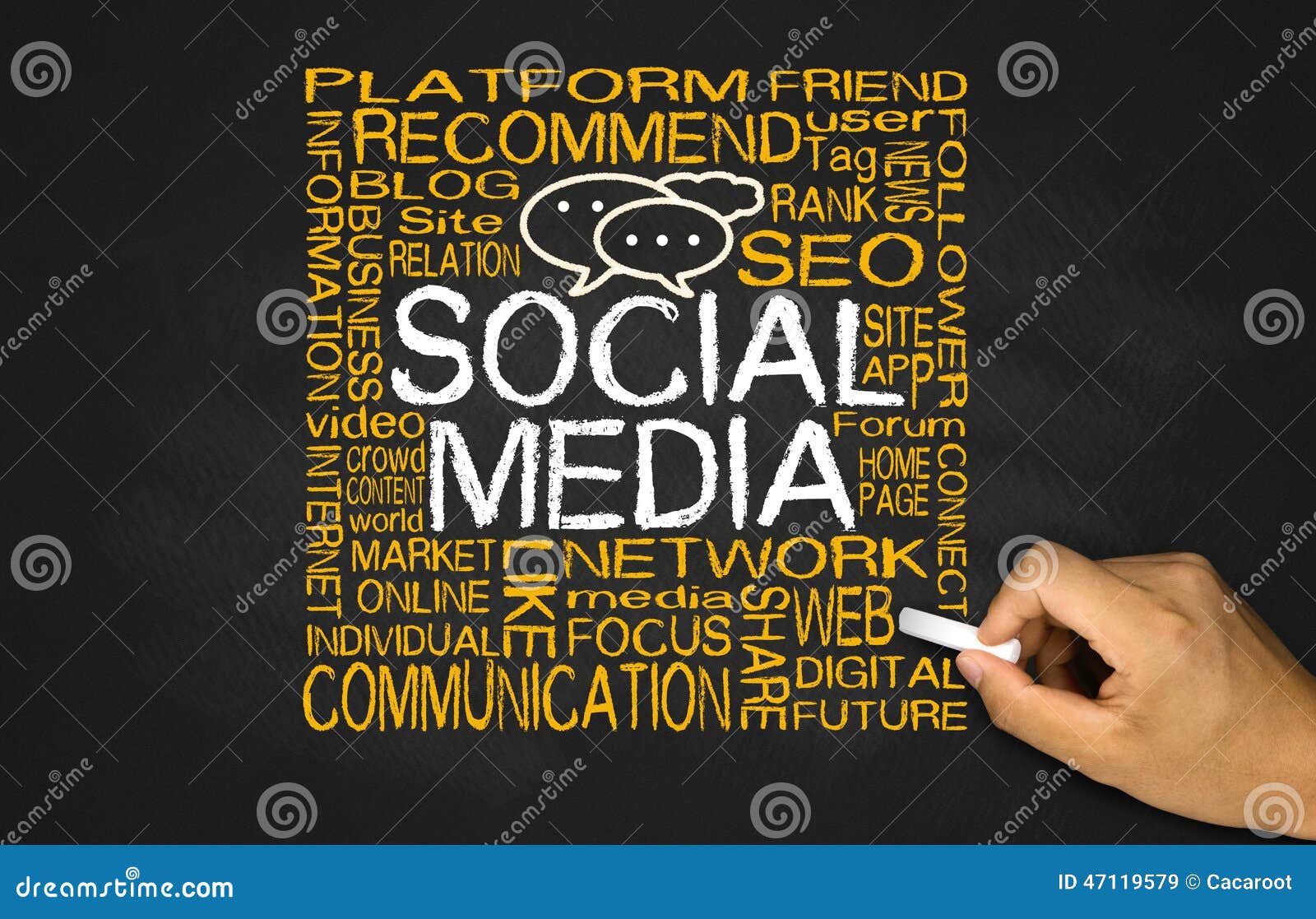 Social media concept stock image. Image of business, connection - 47119579