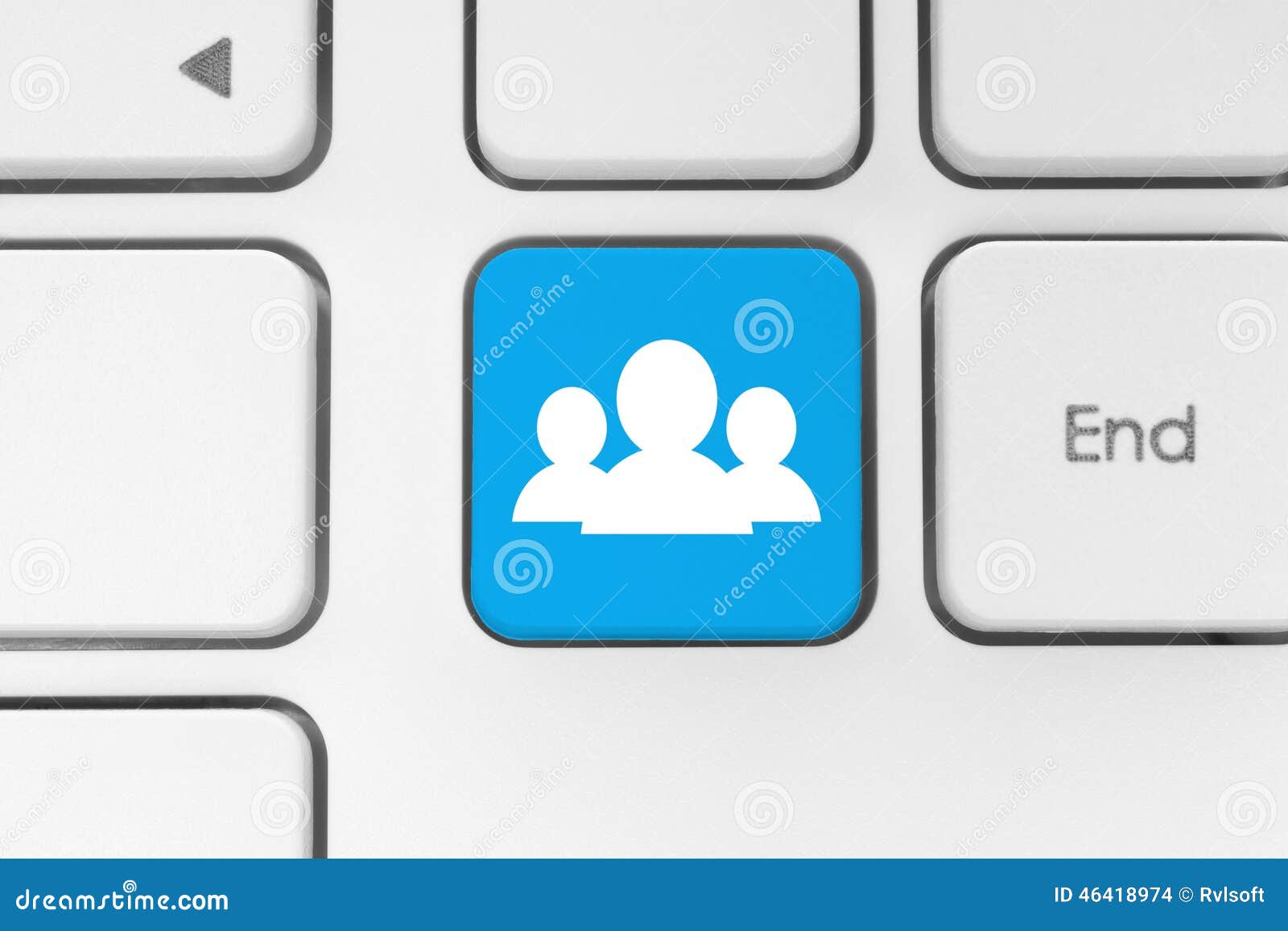 Social Media Concept on Keyboard Stock Photo - Image of chatting, forum ...
